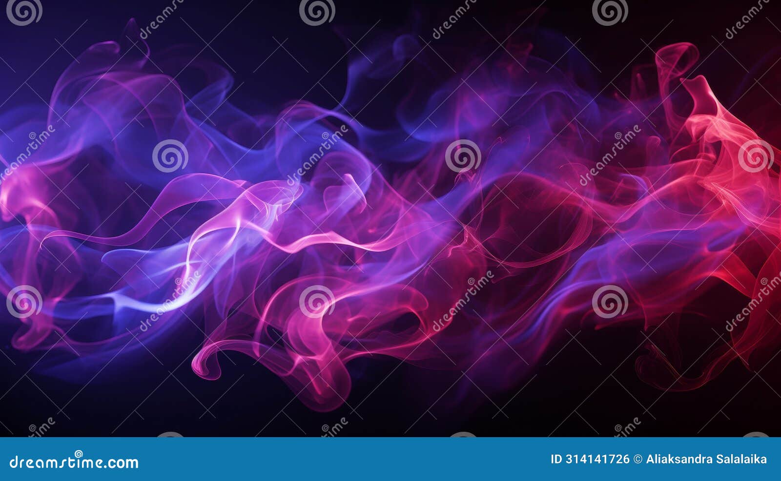 Chromatic Holographic Smoke Swirl on Gradient Studio Backdrop for ...