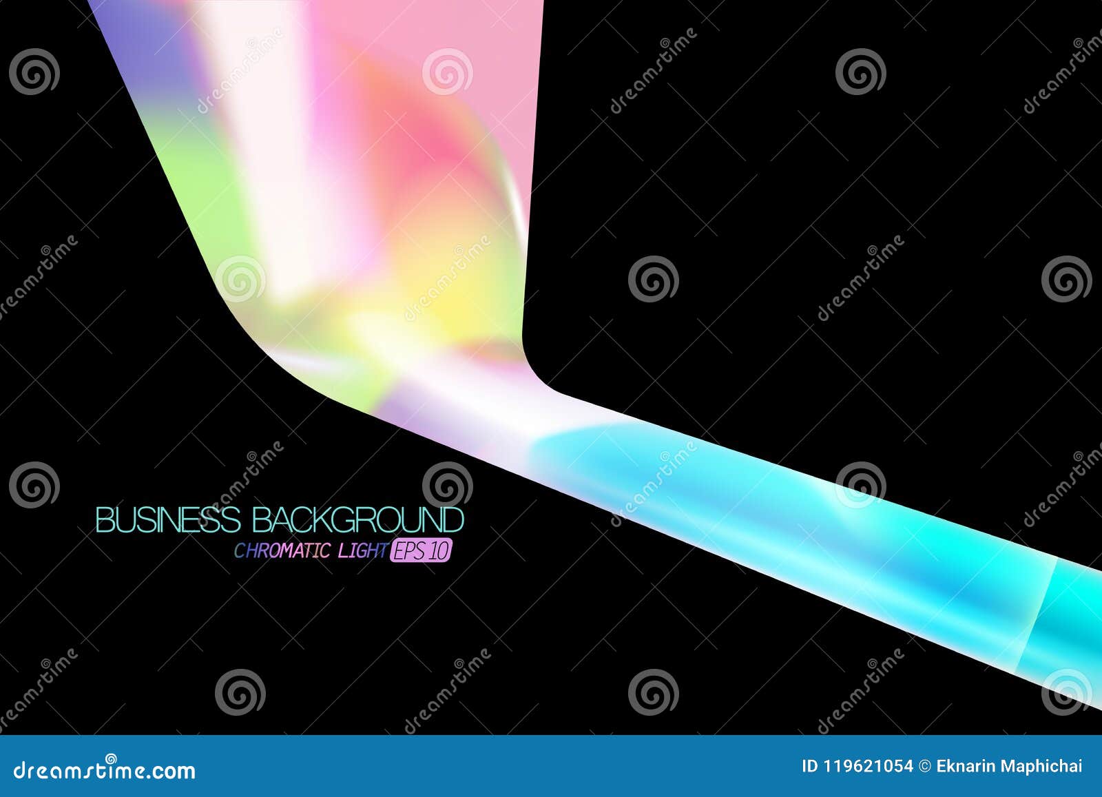 Chromatic Light Colors Shape Scene Stock Vector - Illustration of ...