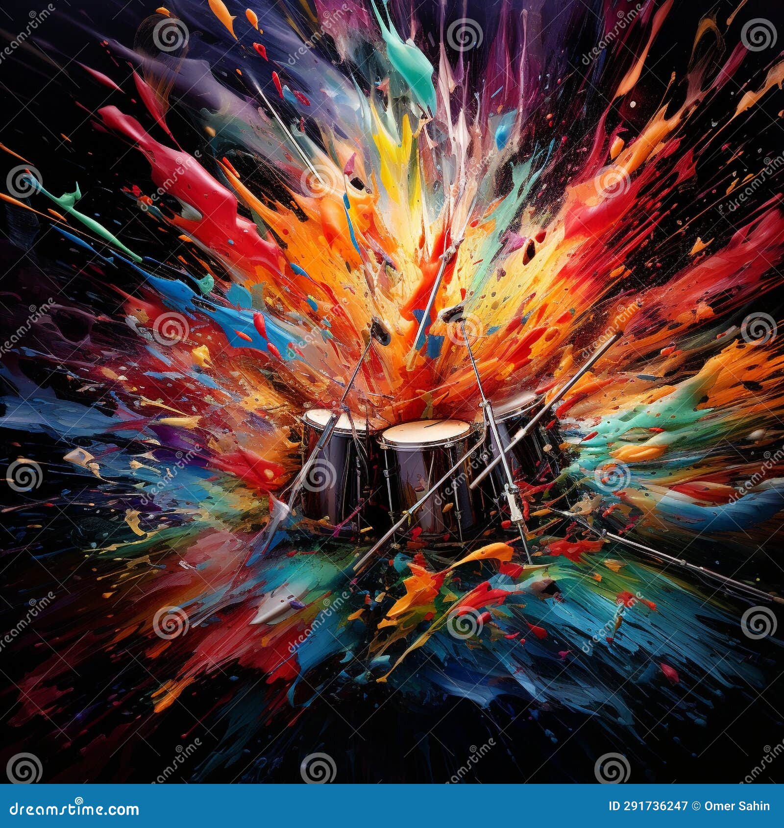 Chromatic Symphony: an Explosion of Paintbrushes and Colors Stock Image - Image of sizes, scene ...