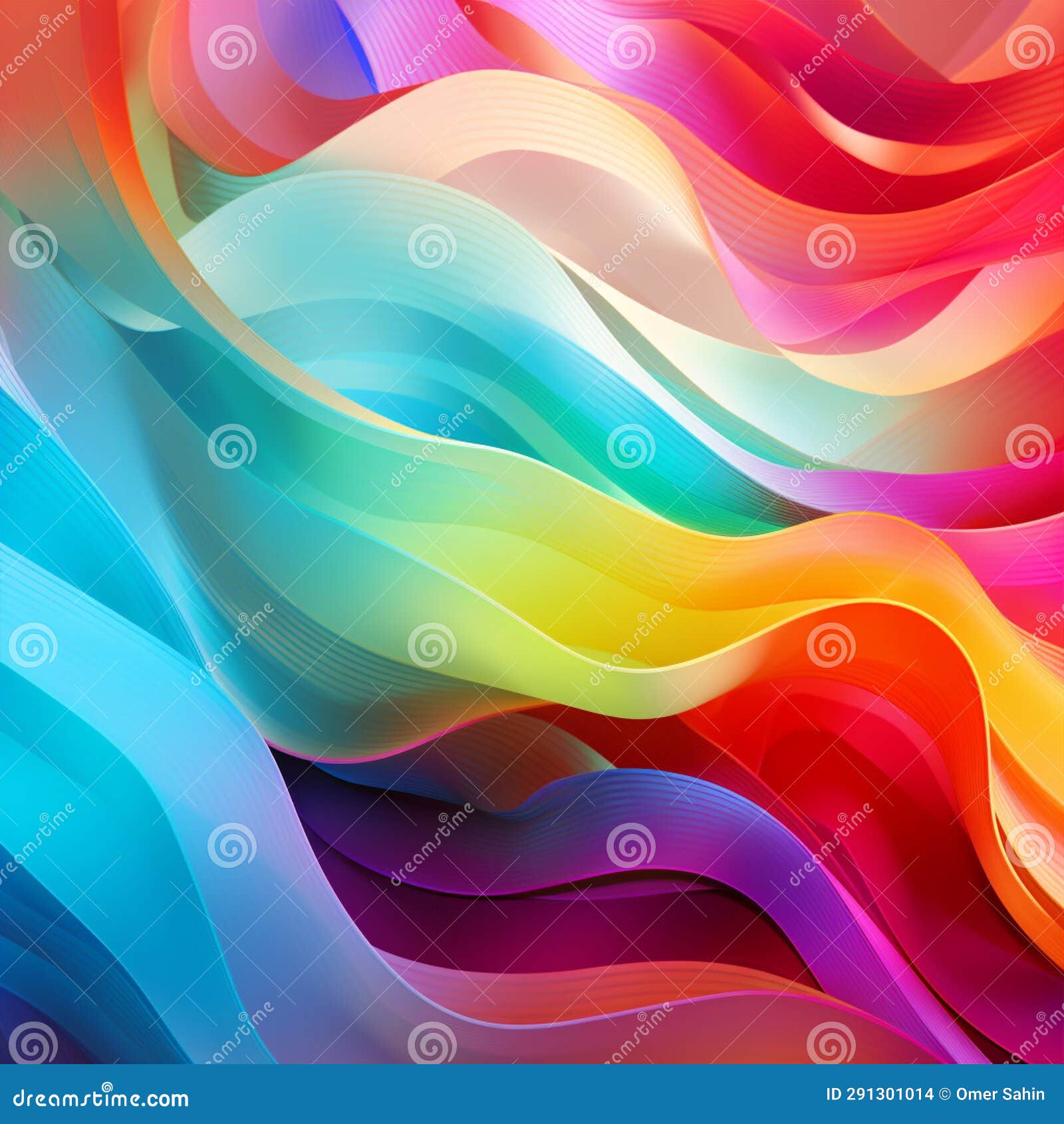 Chromatic Symphony: a Symphony of Gradient Colors Stock Illustration ...