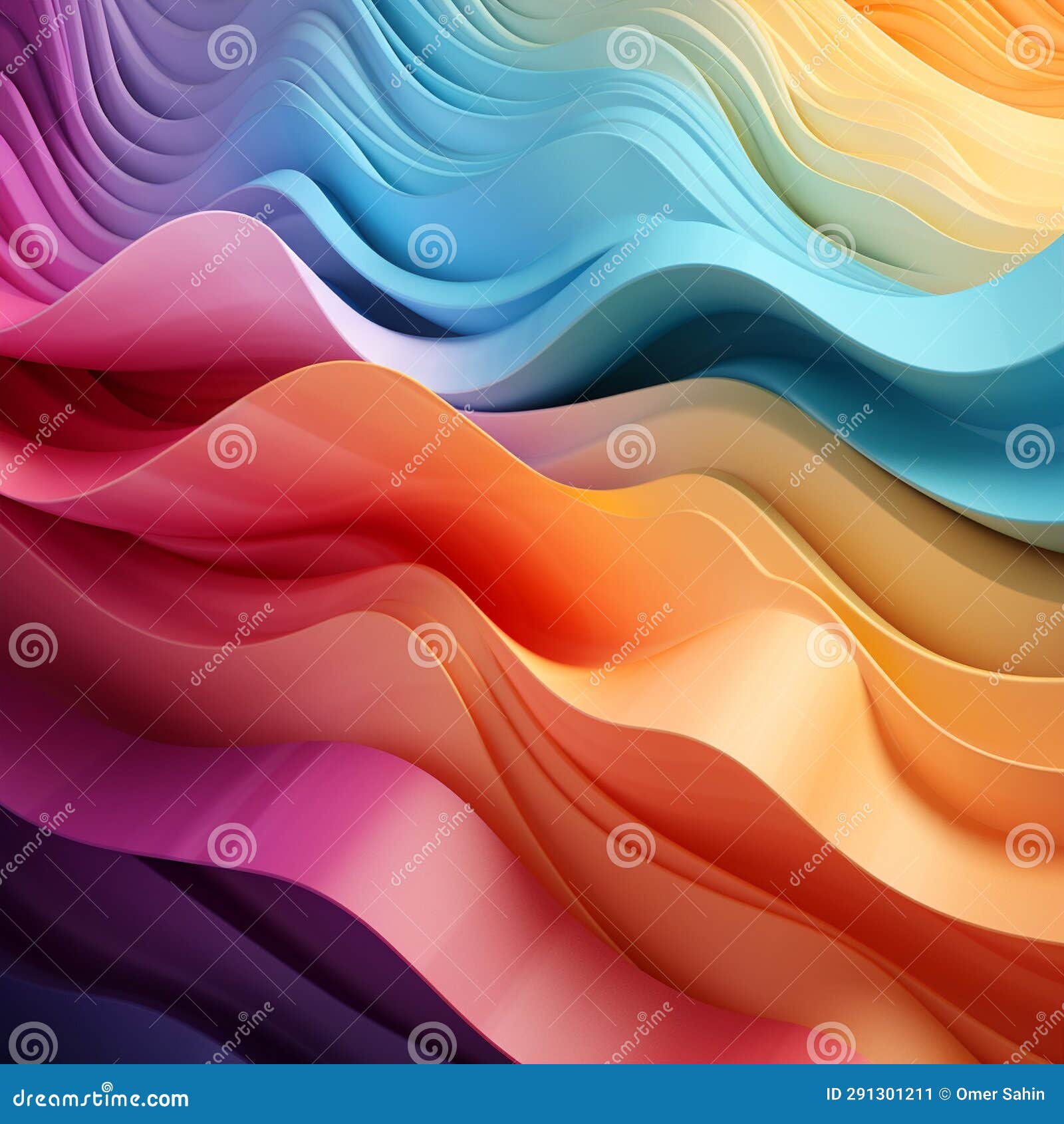 Chromatic Symphony: a Symphony of Gradient Colors Stock Illustration ...