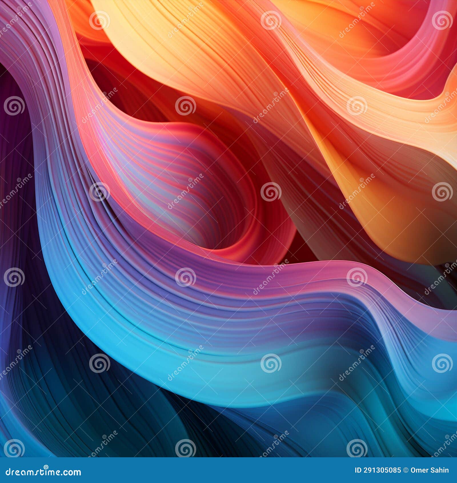 Chromatic Symphony: a Symphony of Gradient Colors Stock Illustration ...