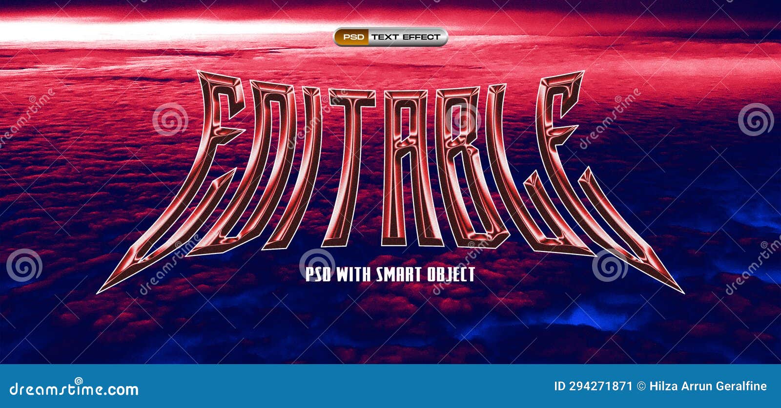 Chromatic Text Effect for Your Graphic Font Design Idea Stock Image ...