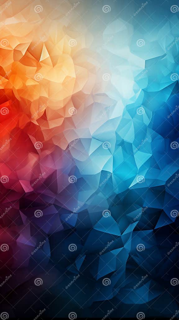 Chromatic Triangular Blend Backdrop Features Colored Triangles Merging ...