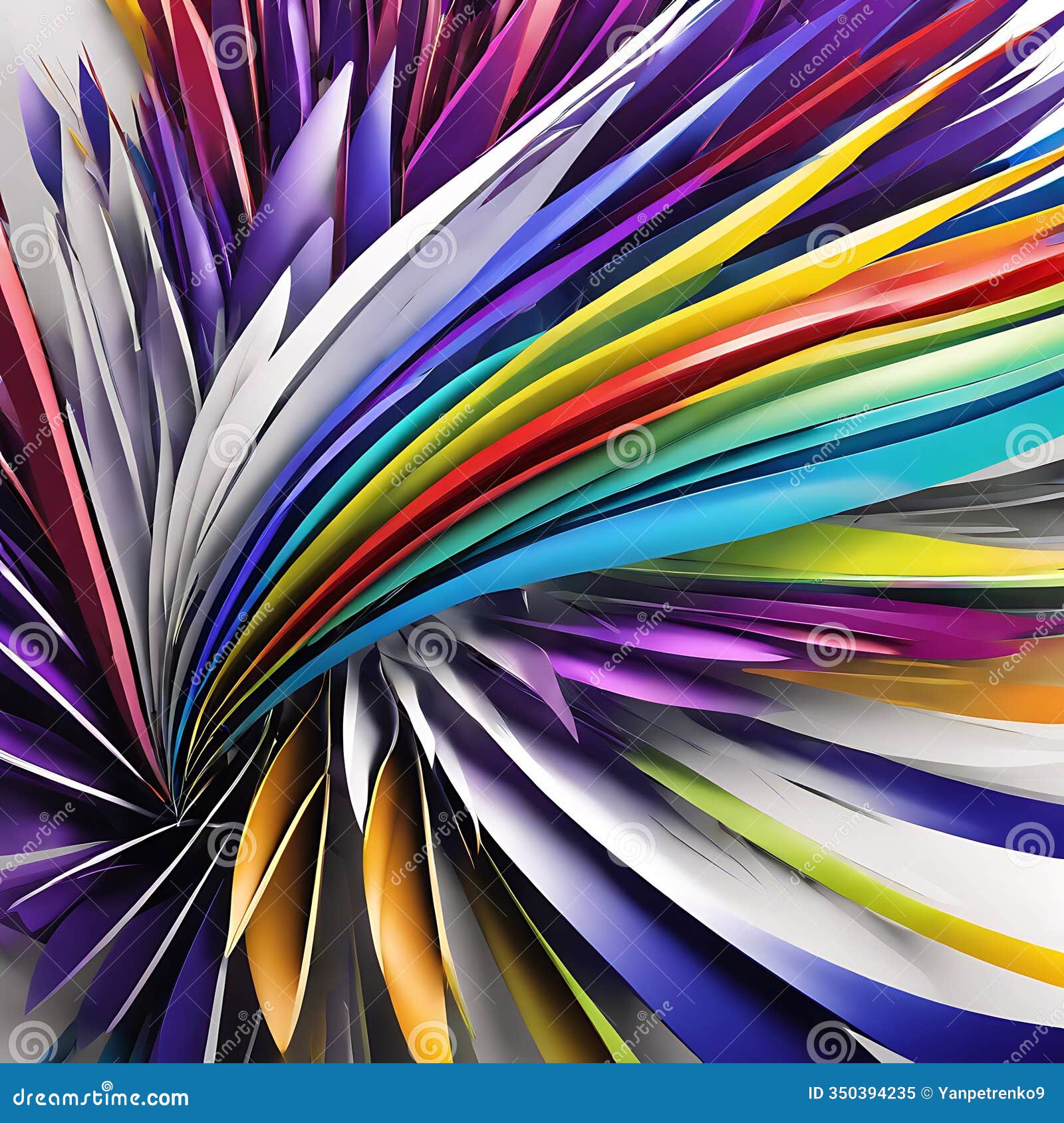 Chromatic Whirl: a Burst of Creative Energy Stock Illustration ...