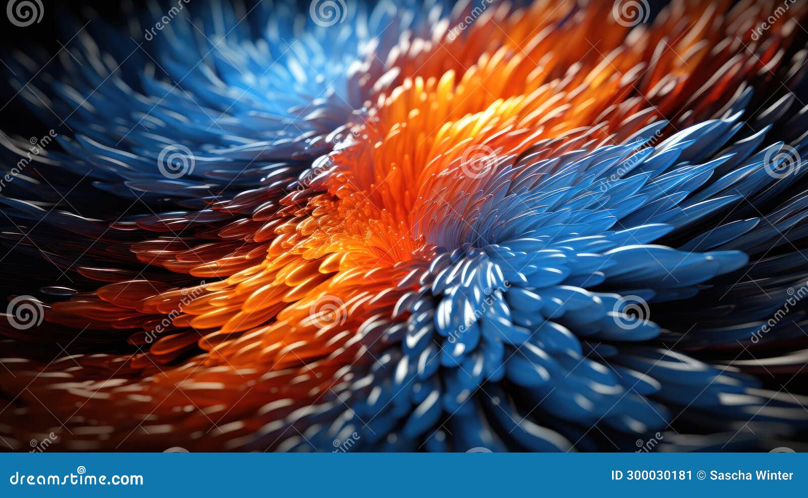 Chromatic Whirlwind: Abstract Concentric Color Swirls Stock Image ...