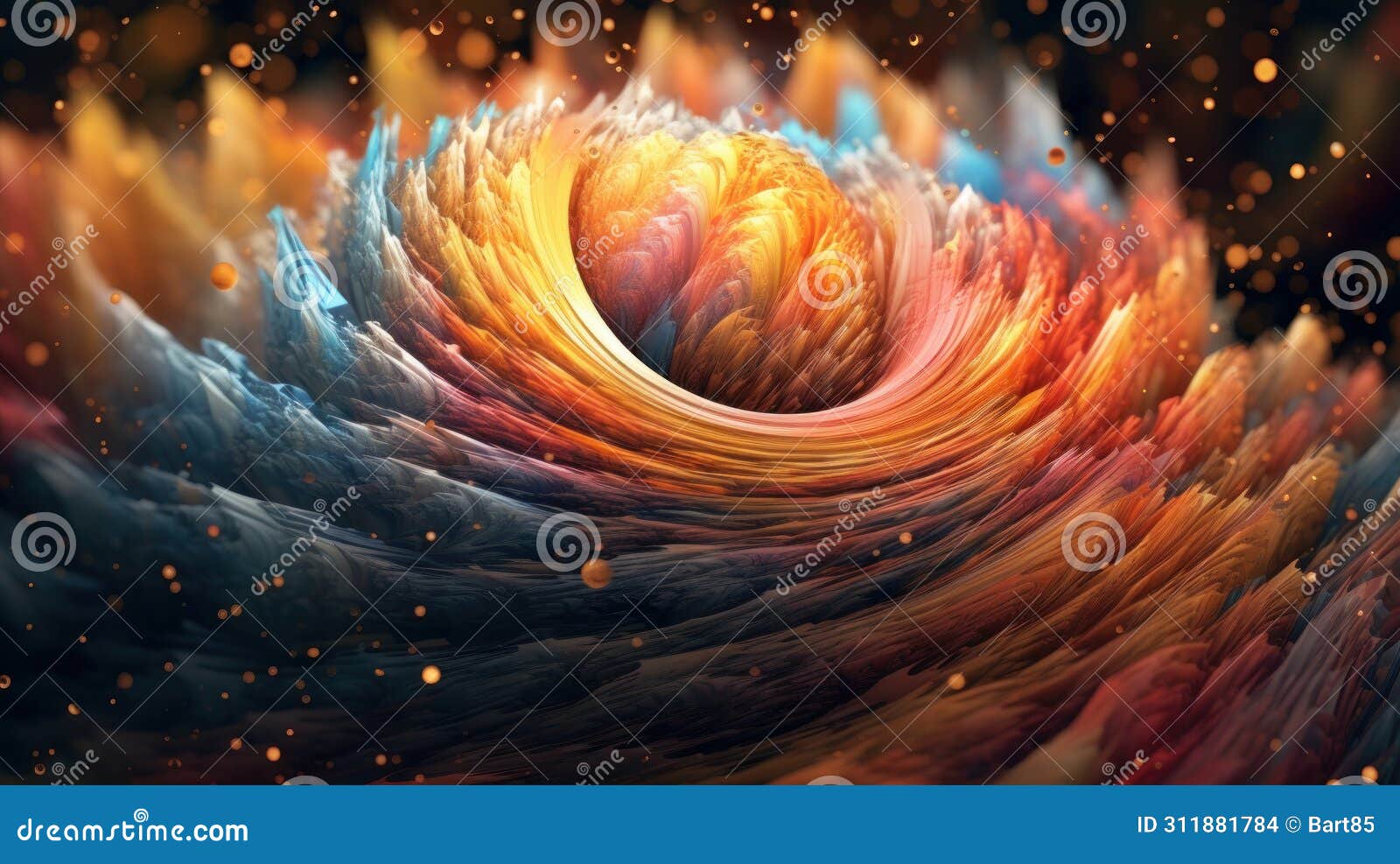 Chromatic Whirlwind Swoosh of Colors in Motion. Generative AI Stock ...