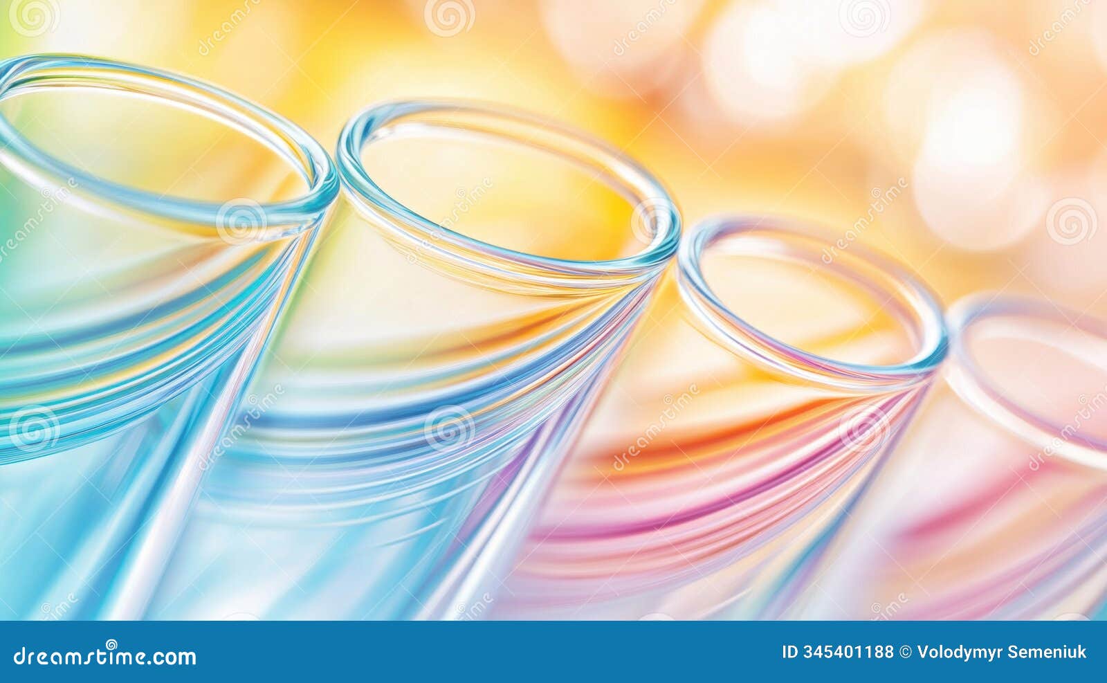 Chromatography Experiment in Lab with Colored Bands Separating on Paper ...