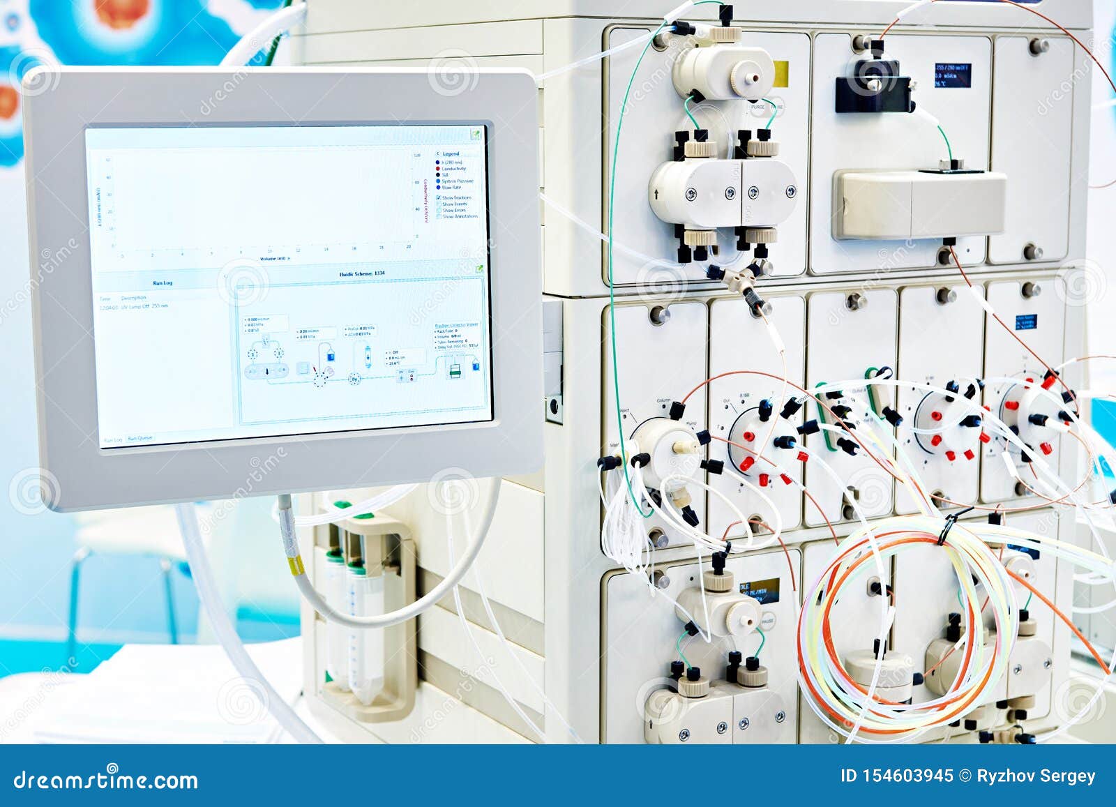 Chromatography System in Chemical Lab Stock Image - Image of research ...