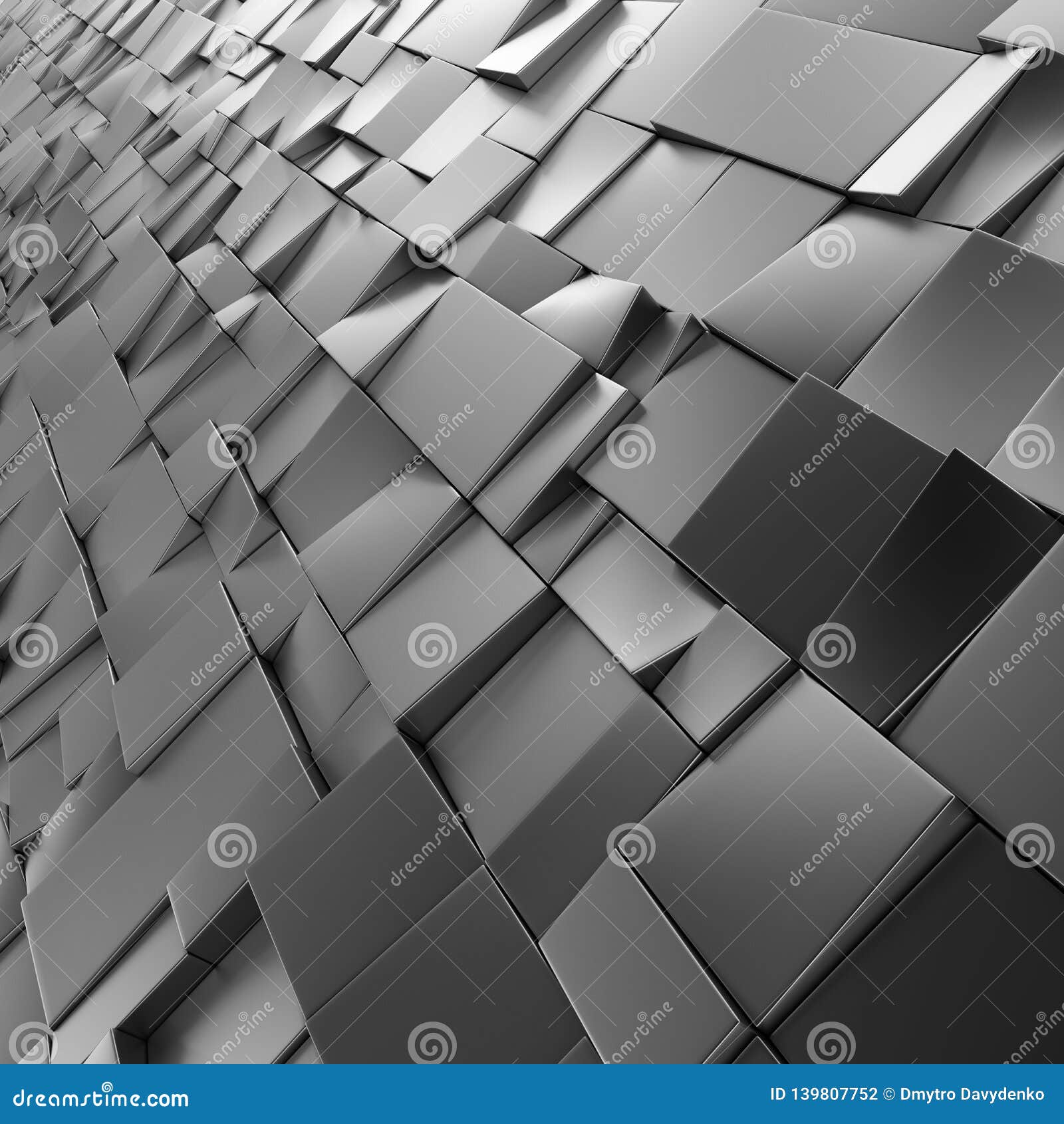 Chrome Abstract Squares Backdrop Stock Illustration - Illustration of ...