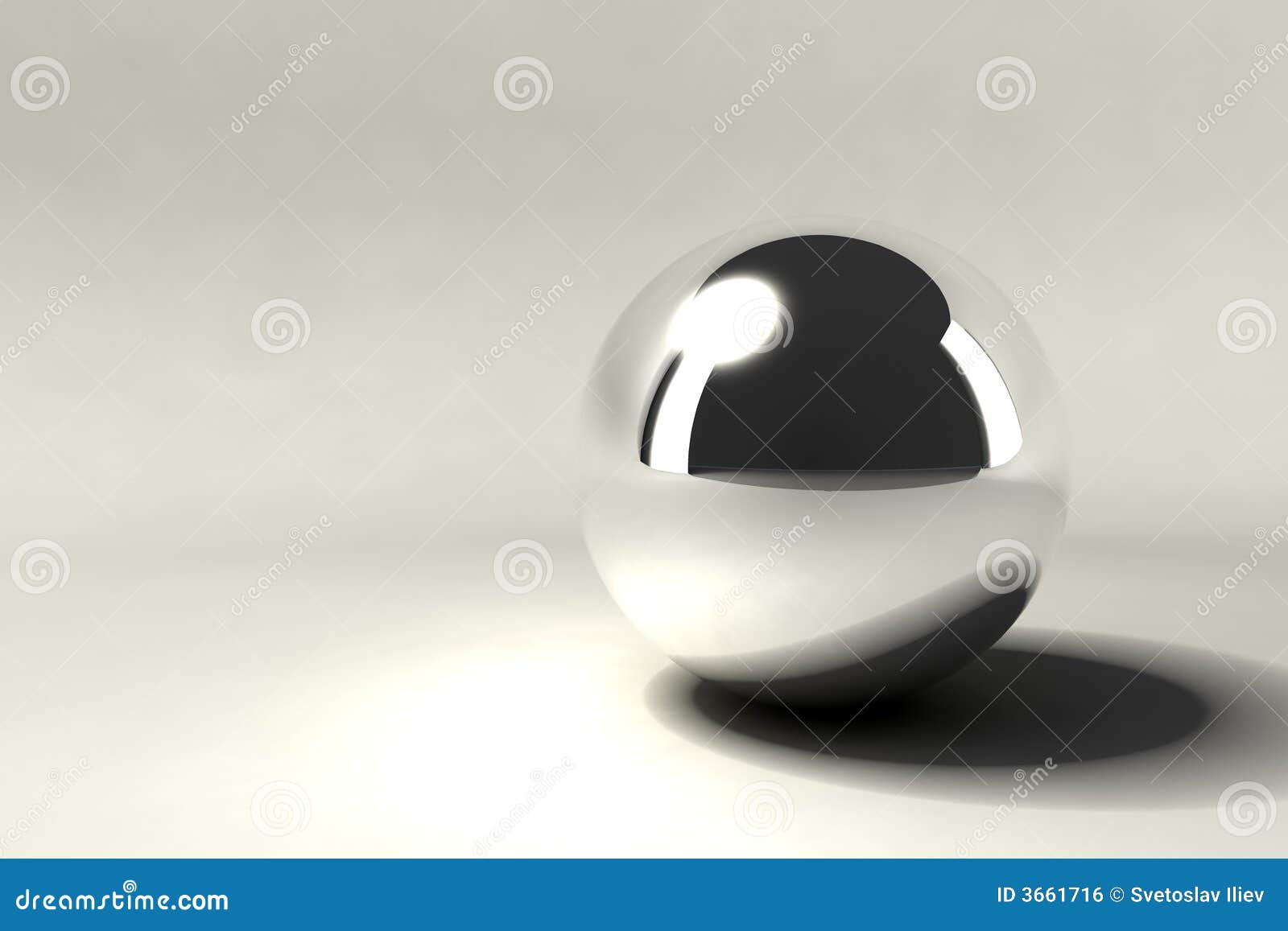 Chrome ball stock illustration. Illustration of steel - 3661716