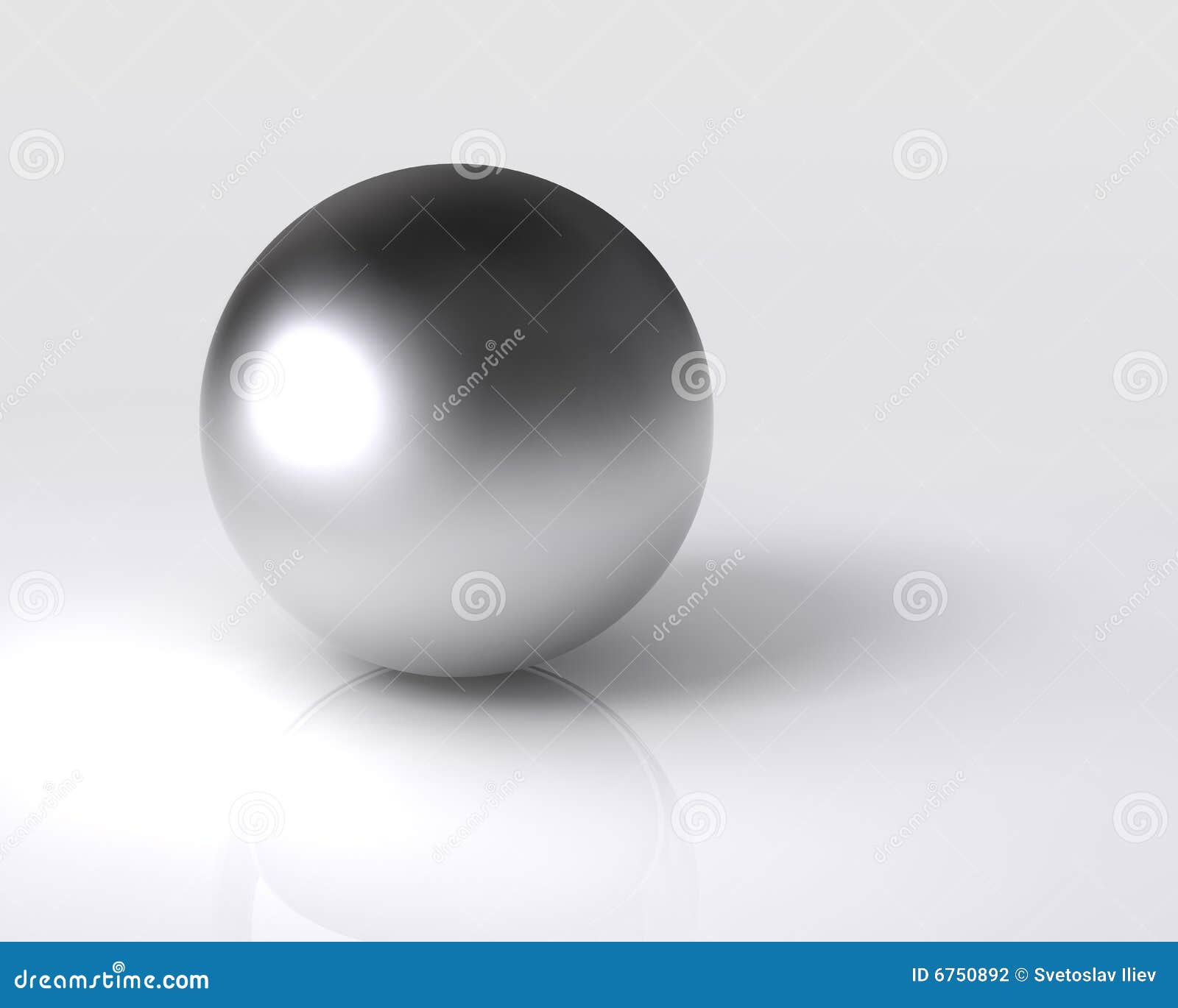 Chrome ball stock illustration. Illustration of silver - 6750892