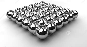 Chrome ball array stock illustration. Illustration of group - 22306036