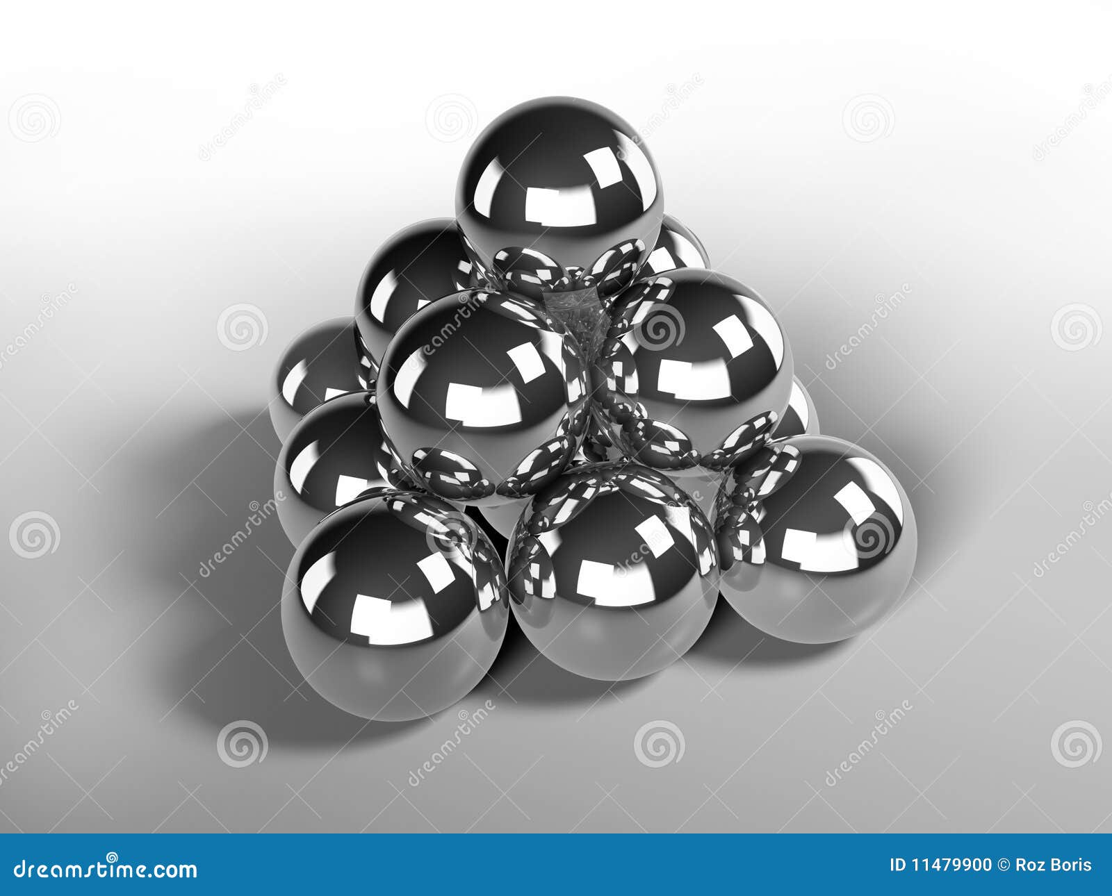 Chrome balls stock illustration. Illustration of metal - 11479900