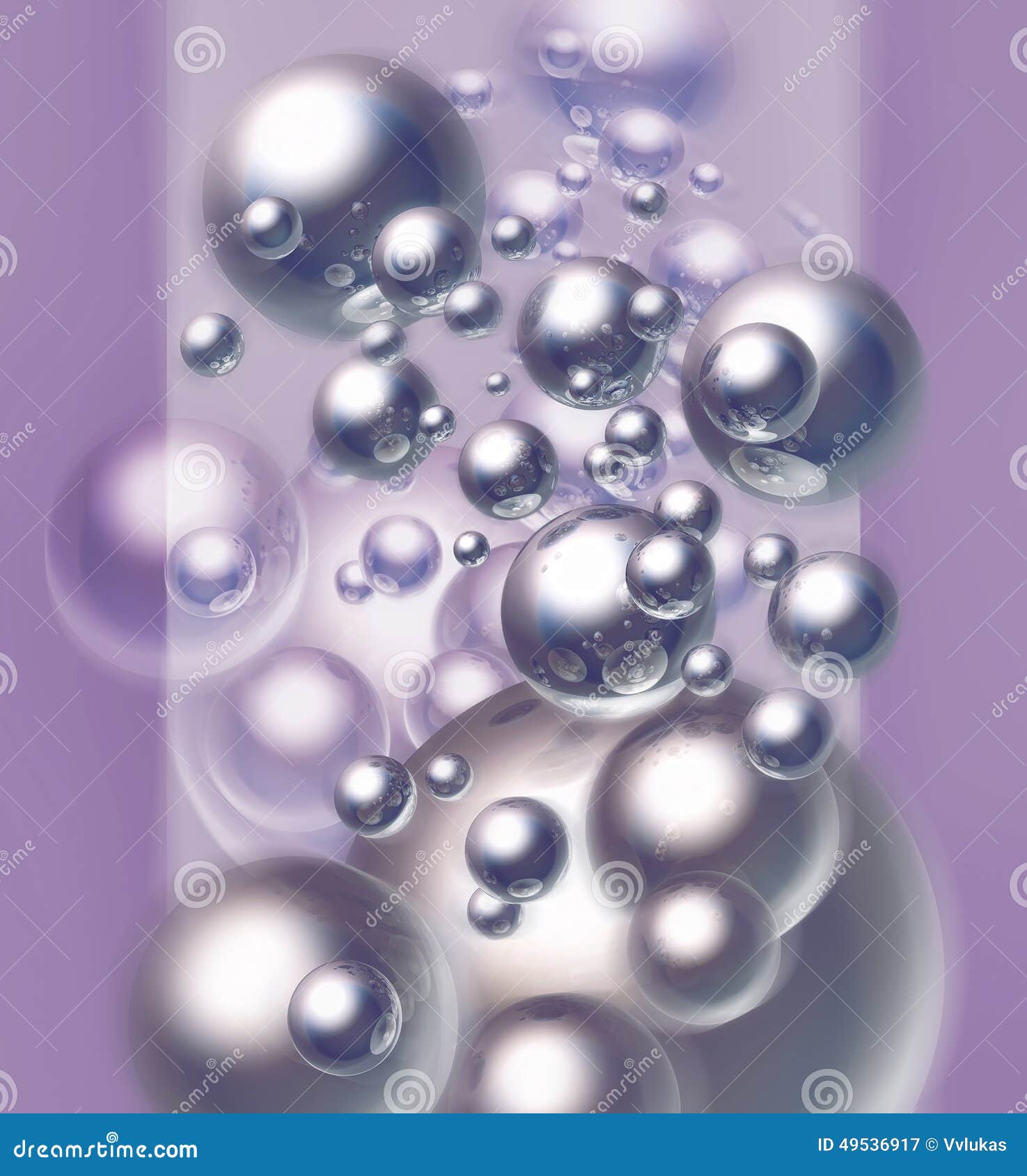 Chrome balls in motion stock illustration. Illustration of perspective ...