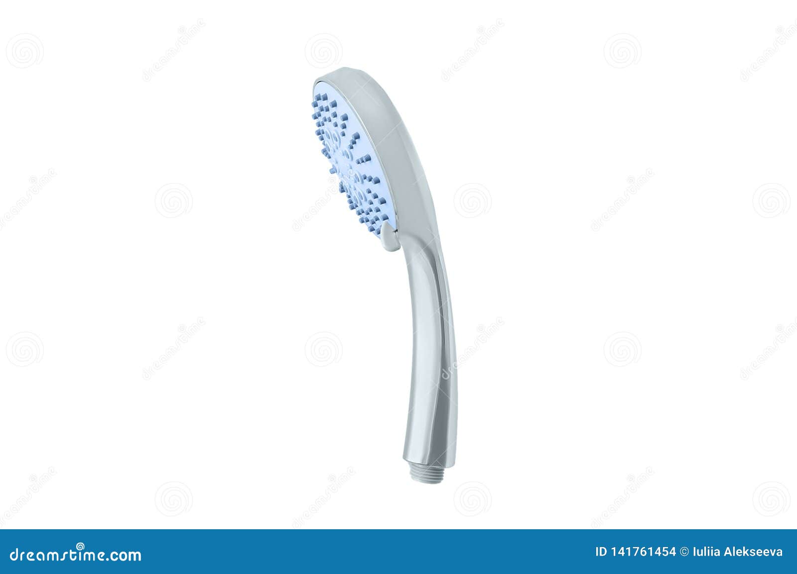 Chrome Bath and Shower Head. Side View Stock Photo - Image of object ...