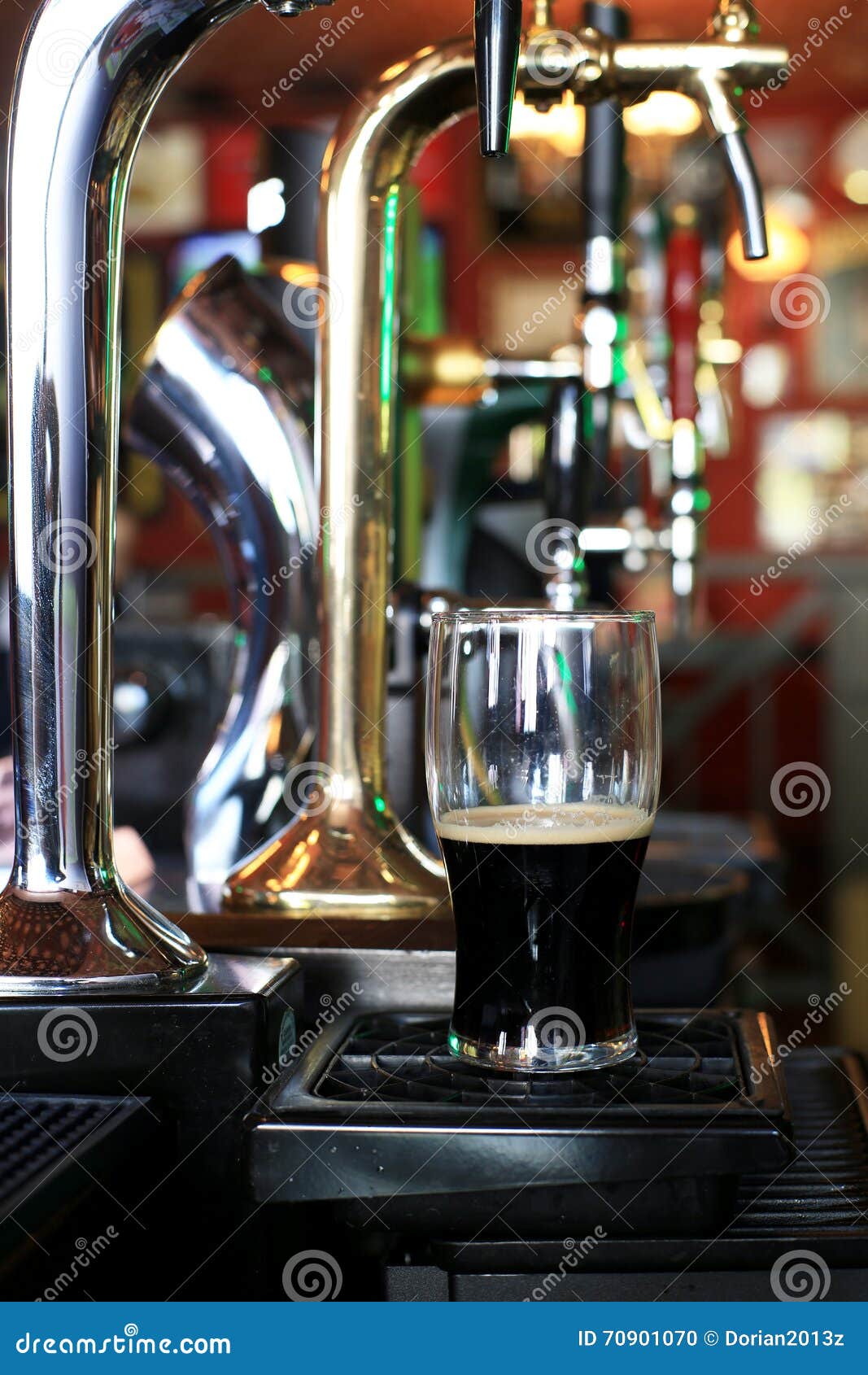 Chrome beer taps stock photo. Image of chrome, stylish - 70901070