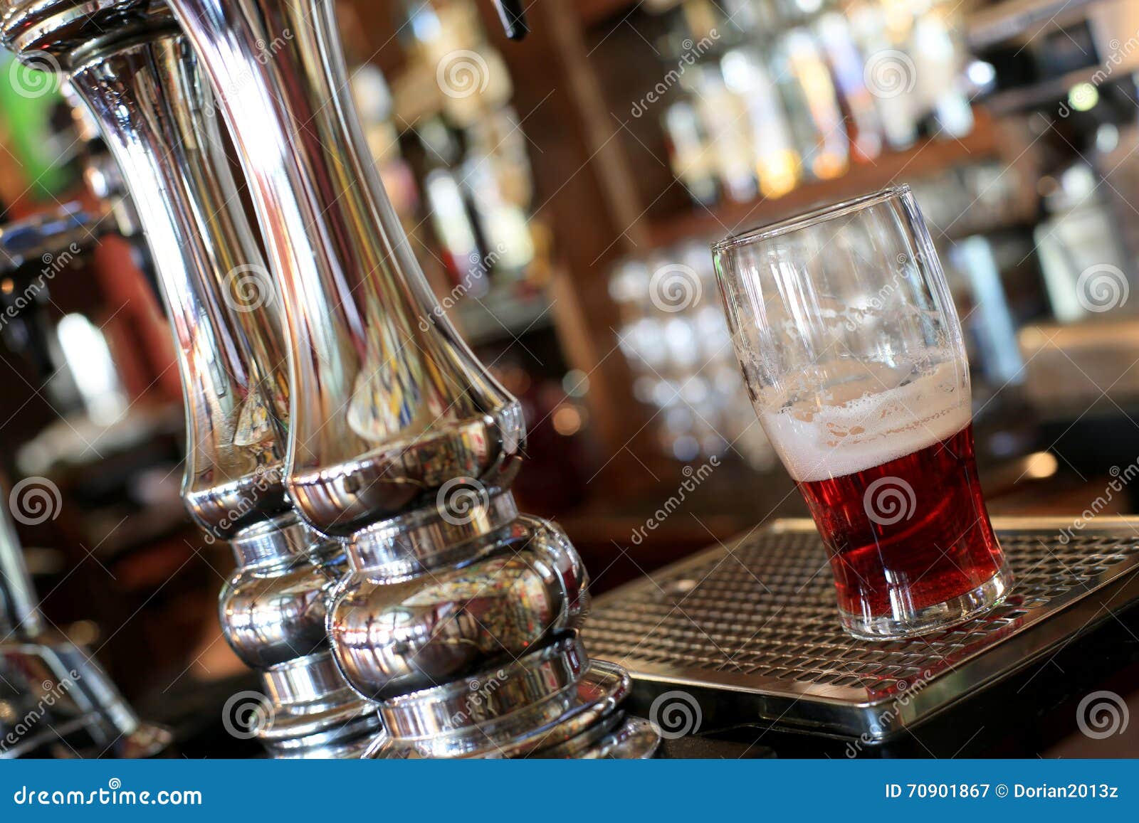 Chrome beer taps stock image. Image of beer, restaurant - 70901867