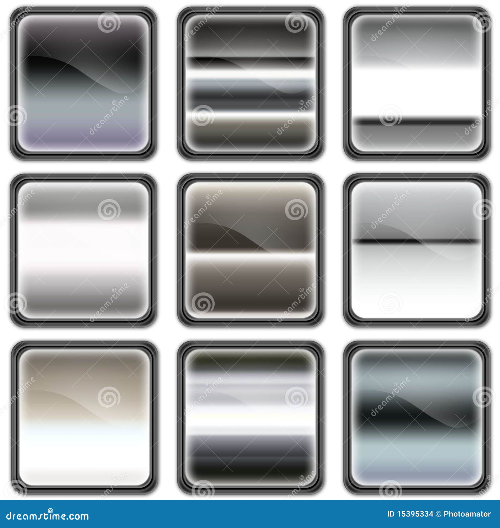 Chrome button, buttons stock illustration. Illustration of shop - 15395334