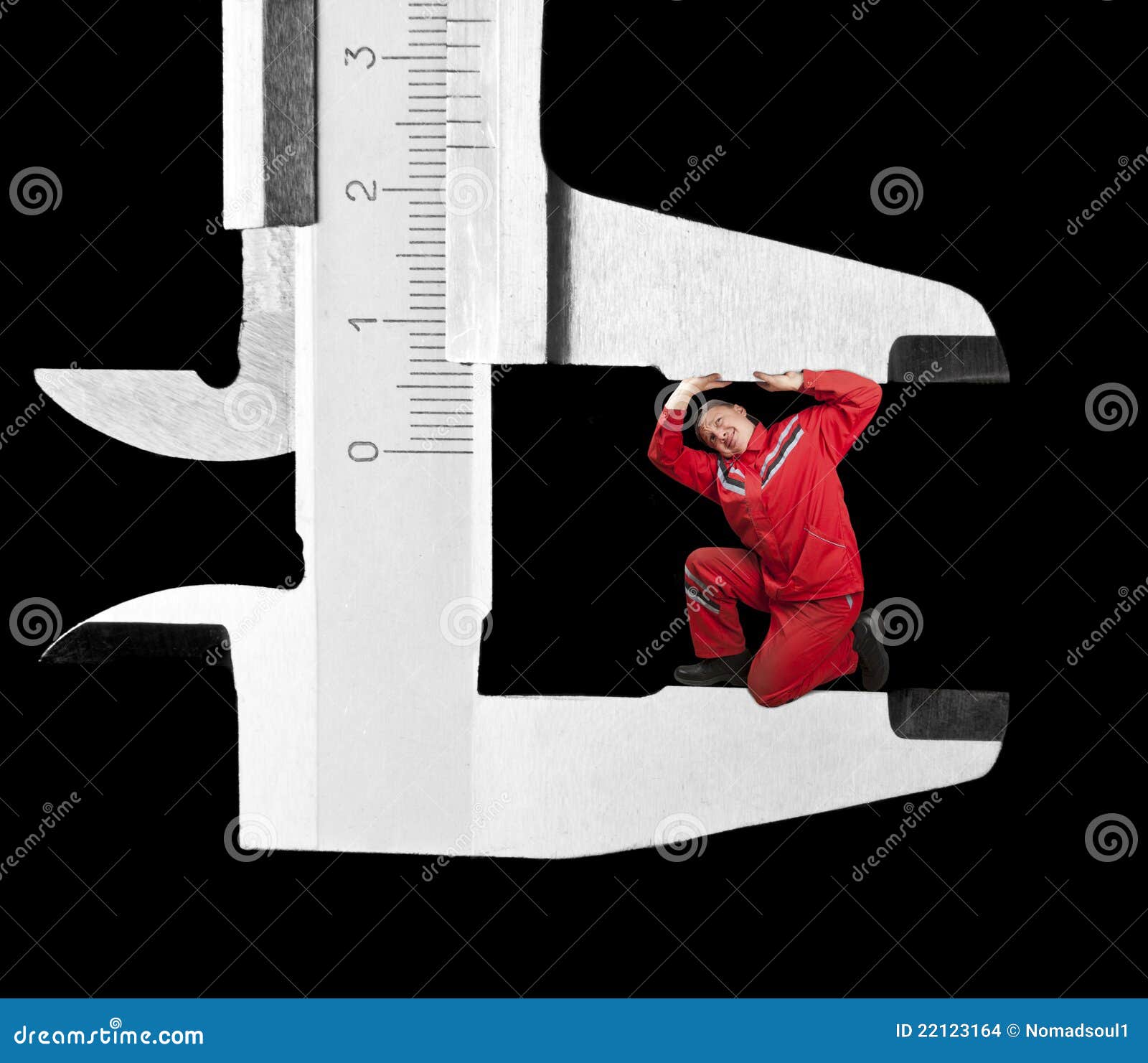 Chrome Caliper Measuring Mechanic Stock Photo - Image of profession ...