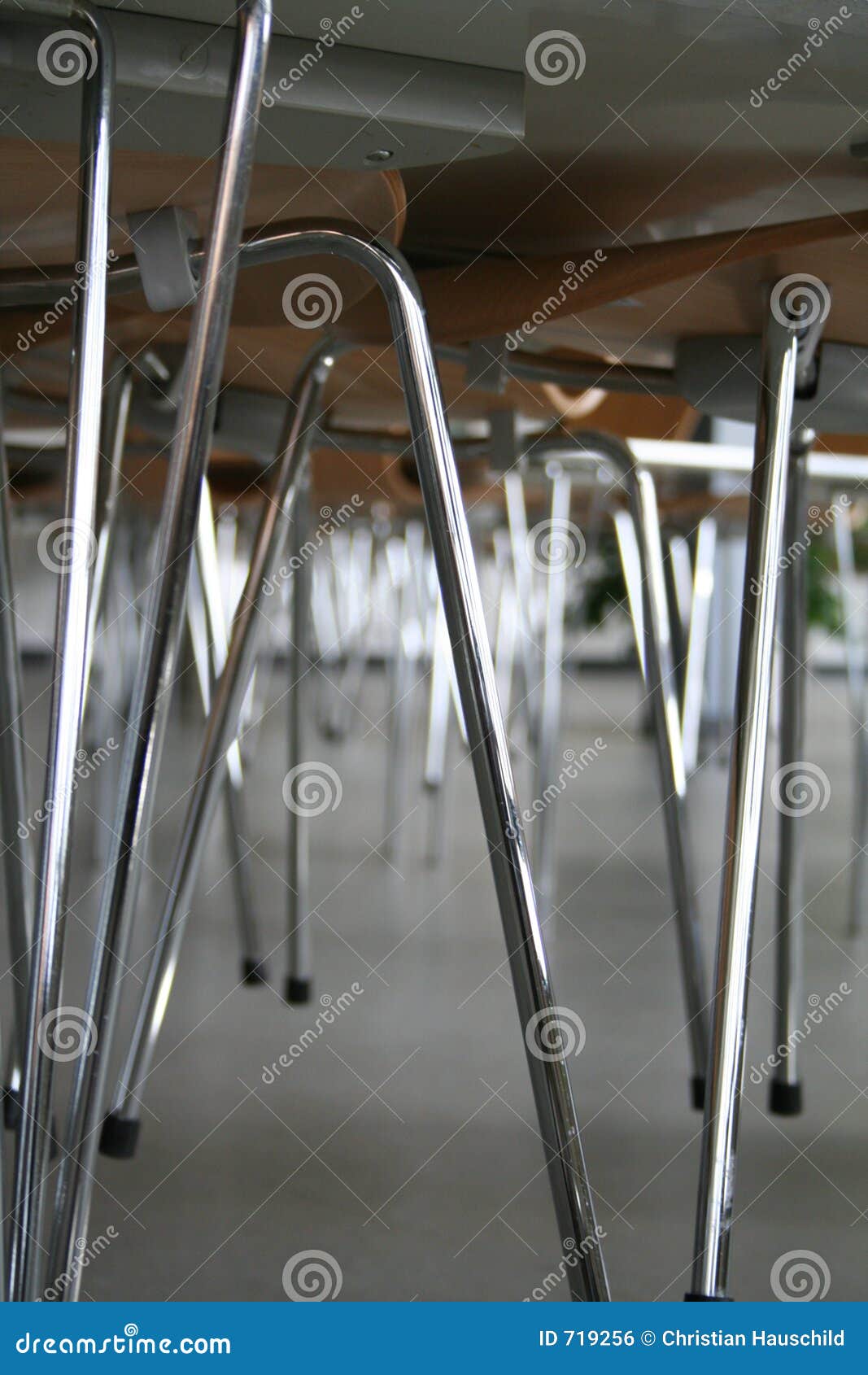Chrome chair legs stock photo. Image of public, still, shiny - 719256