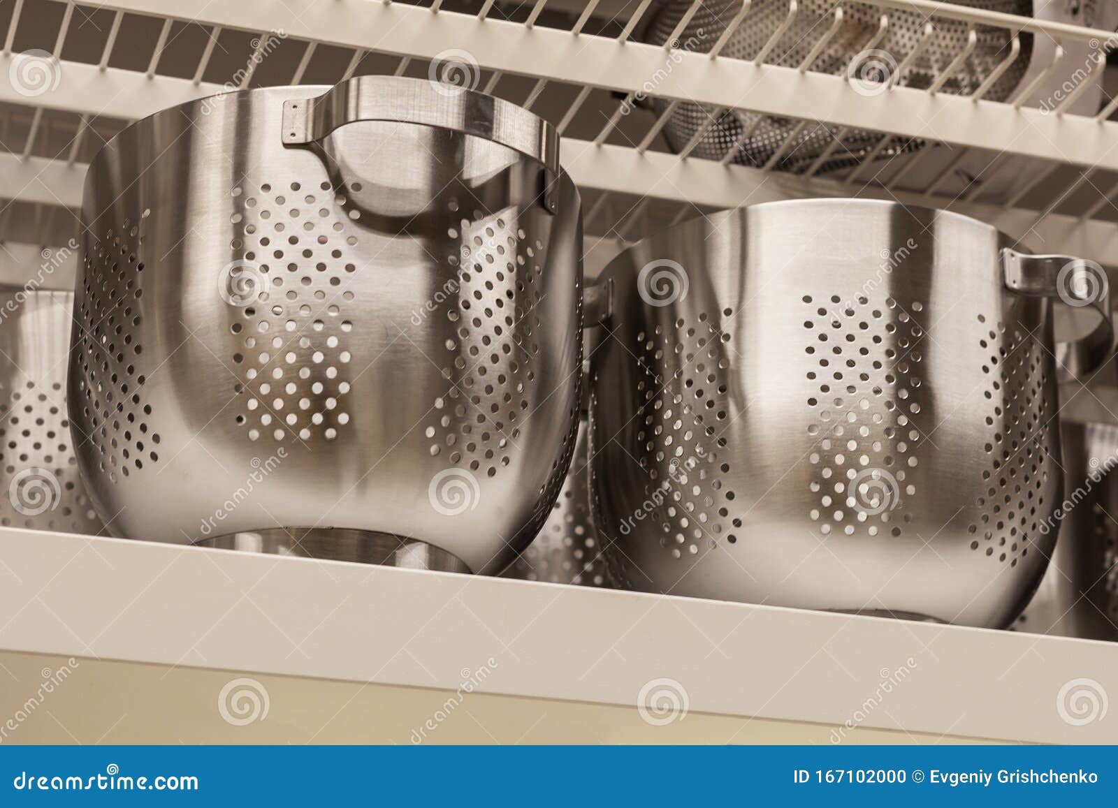 Chrome Colanders Utensils for the Kitchen and Accessories . Storage ...