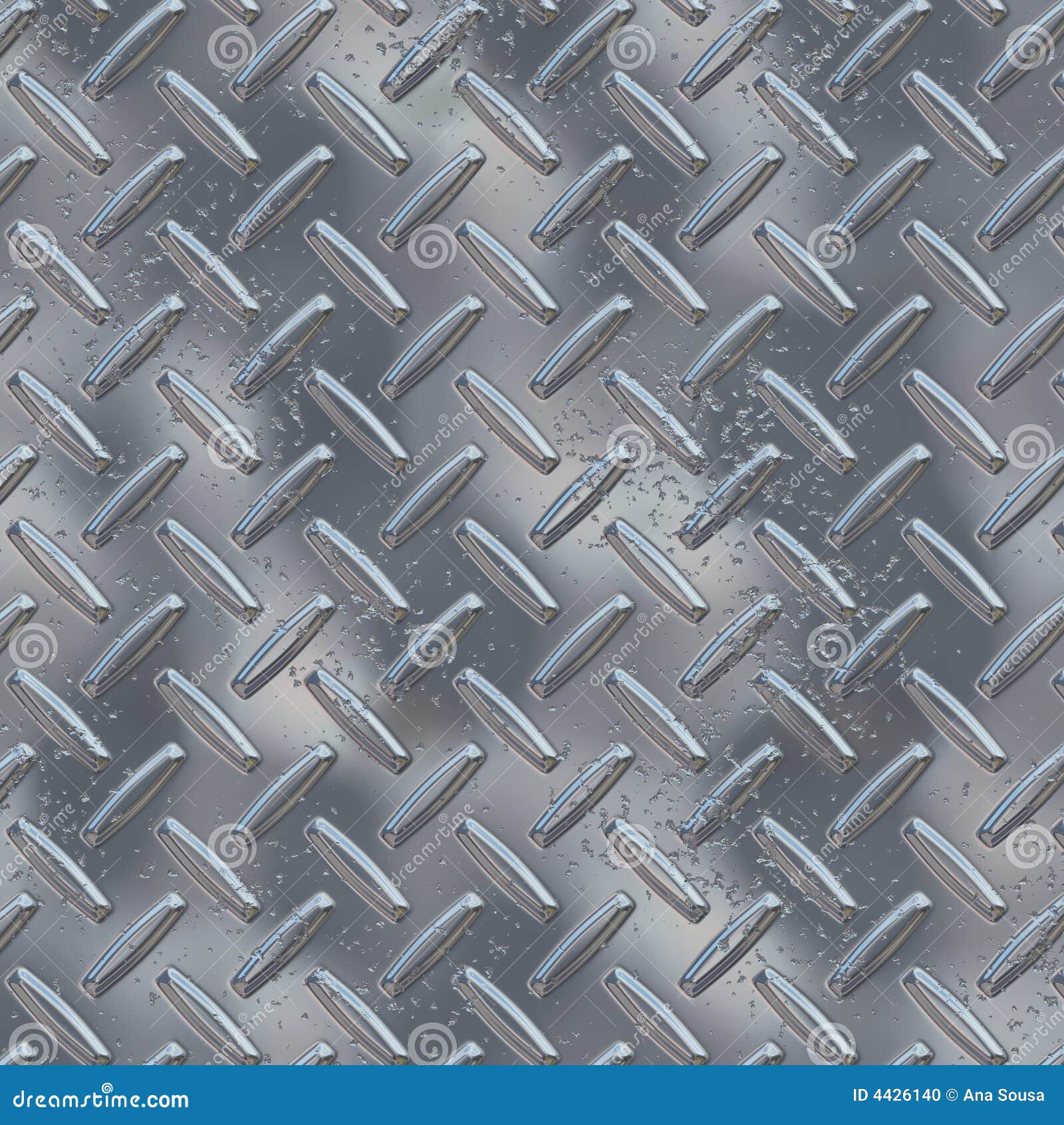 Chrome diamond plate stock illustration. Illustration of metallic - 4426140