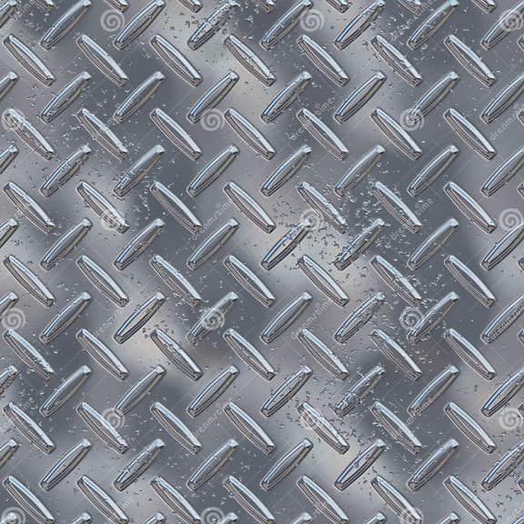 Chrome diamond plate stock illustration. Illustration of metallic - 4426140