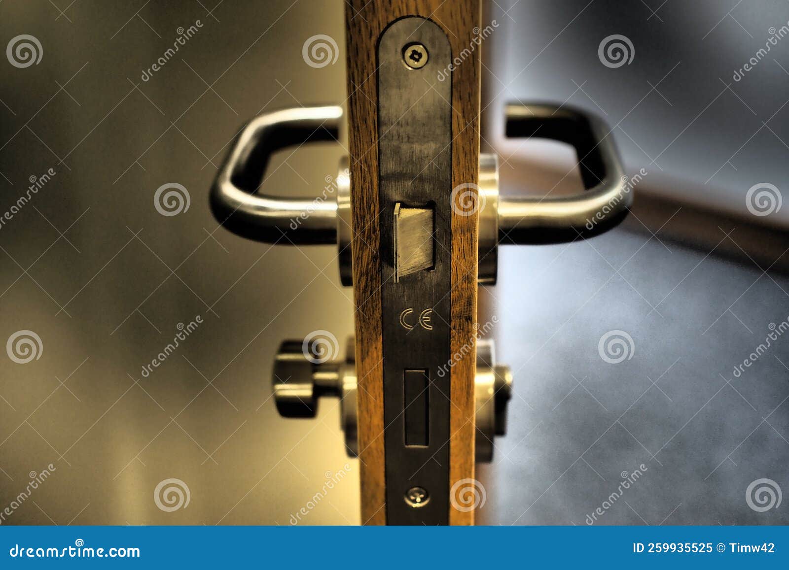 Chrome Door Handle Cross Section Stock Image - Image of turn, locking ...