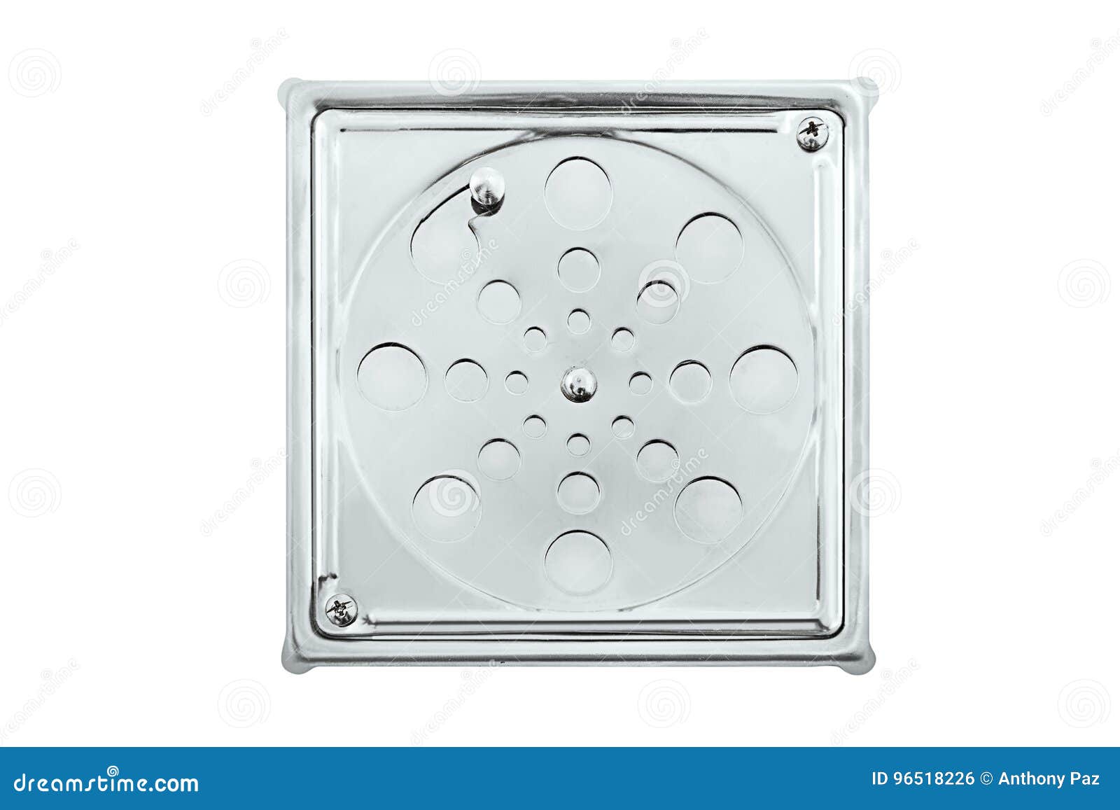 Chrome Drain Isolated on White Background Stock Photo - Image of ...