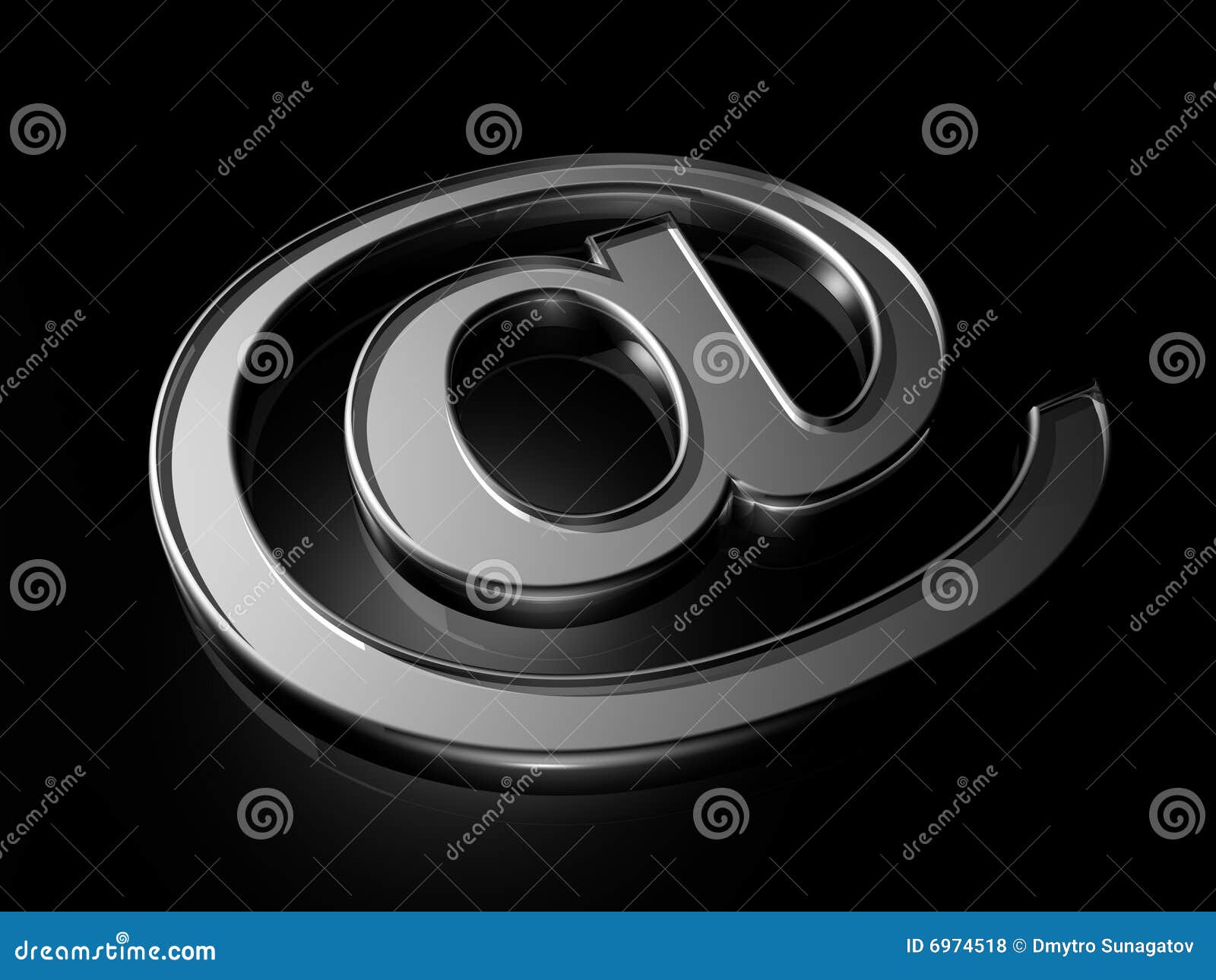 Chrome e-mail symbol stock illustration. Illustration of typing - 6974518