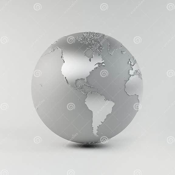 Chrome Earth stock illustration. Illustration of international - 28646900
