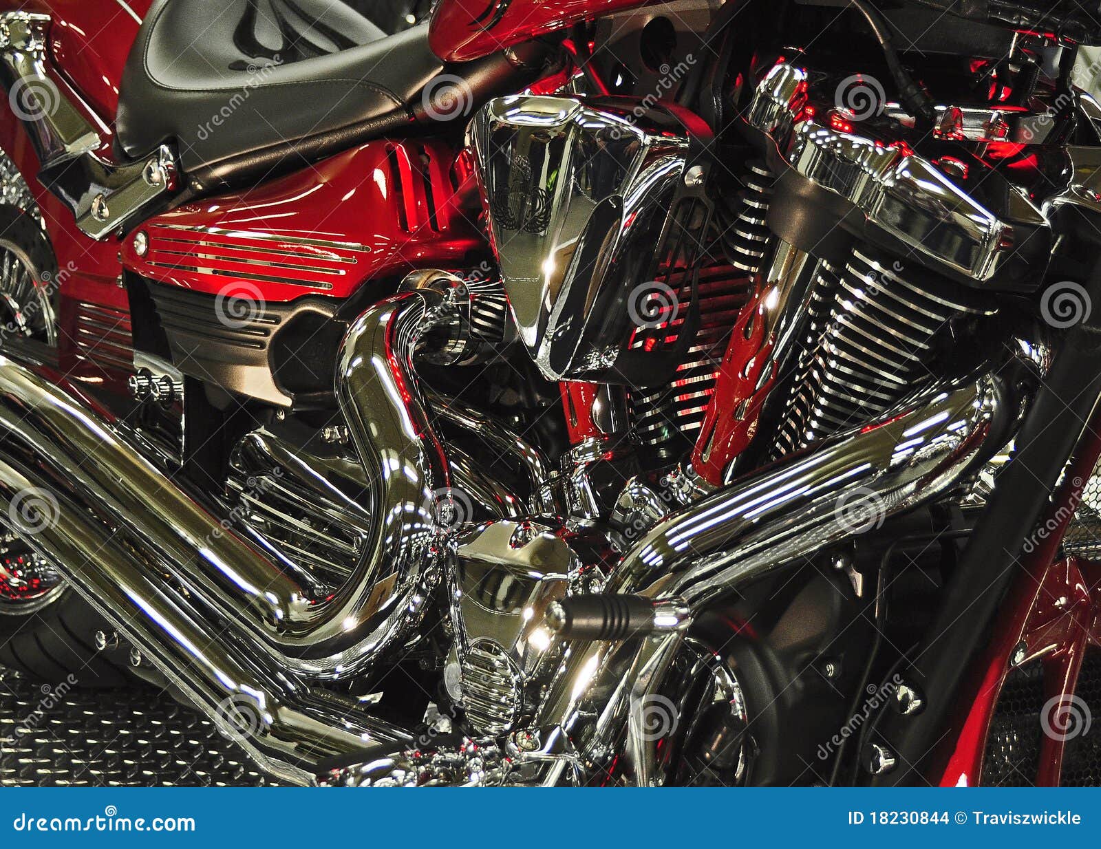 Chrome Engine stock photo. Image of motorcycle, exhaust - 18230844