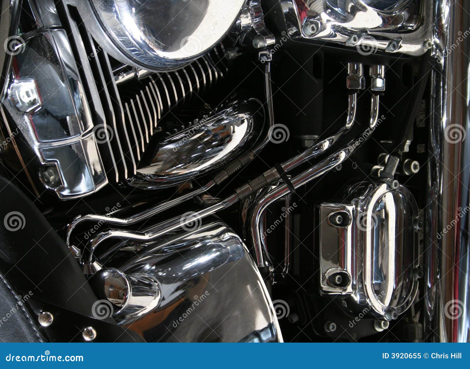 Chrome Engine stock image. Image of mechanical, motor - 3920655