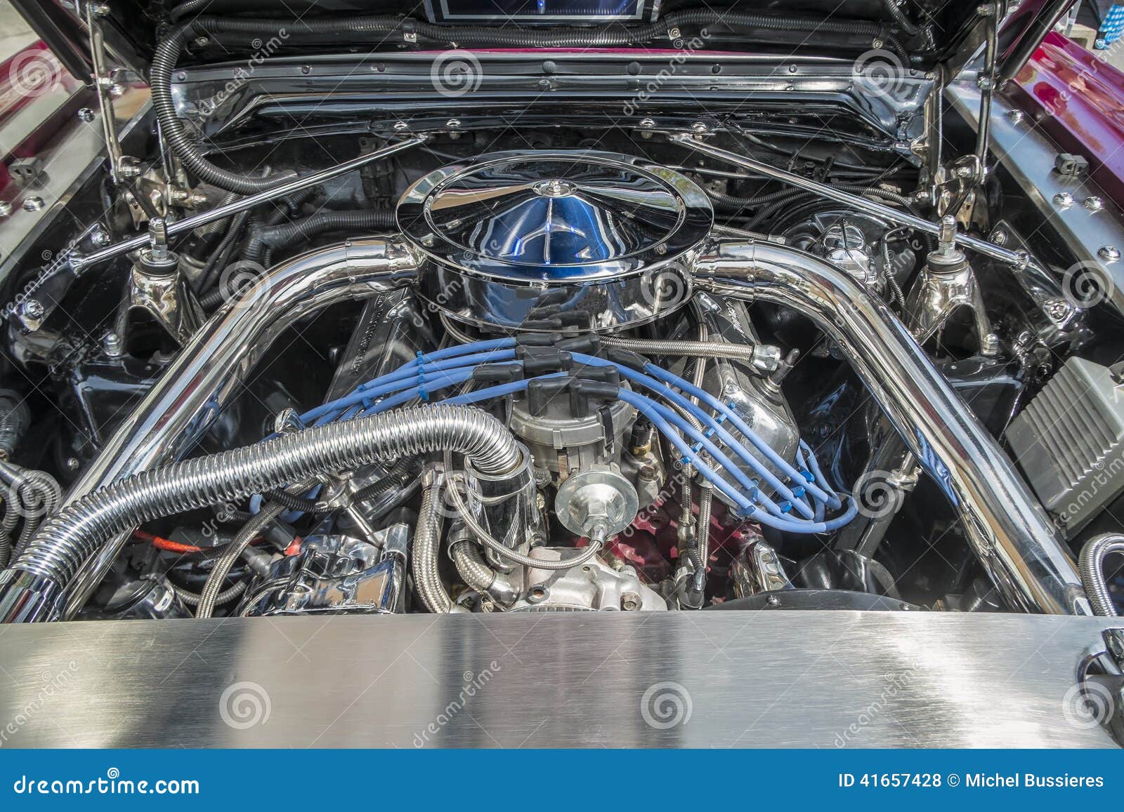 Chrome engine stock photo. Image of motor, event, chrome - 41657428