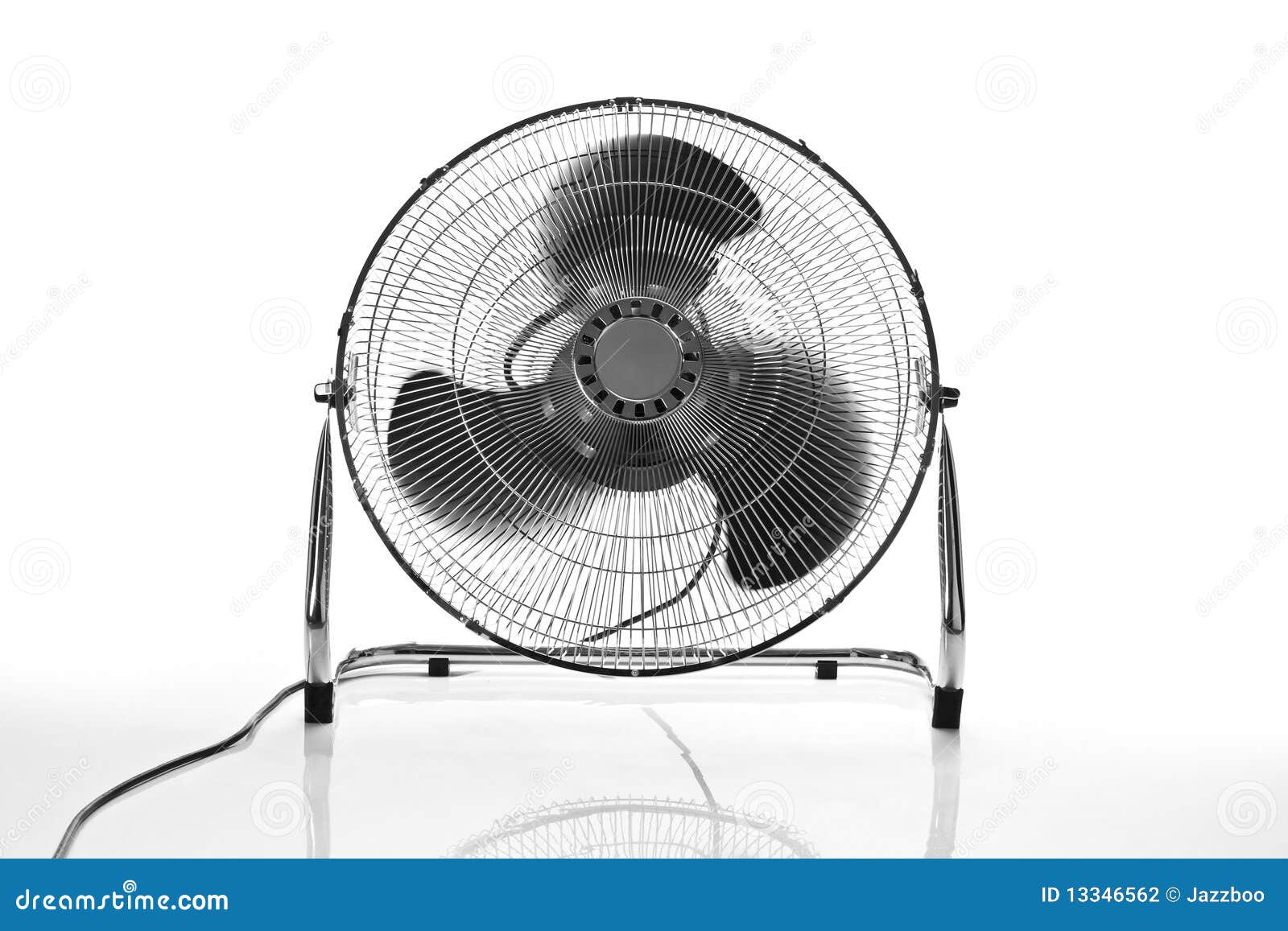 Chrome fan front view stock photo. Image of metal, electricity - 13346562