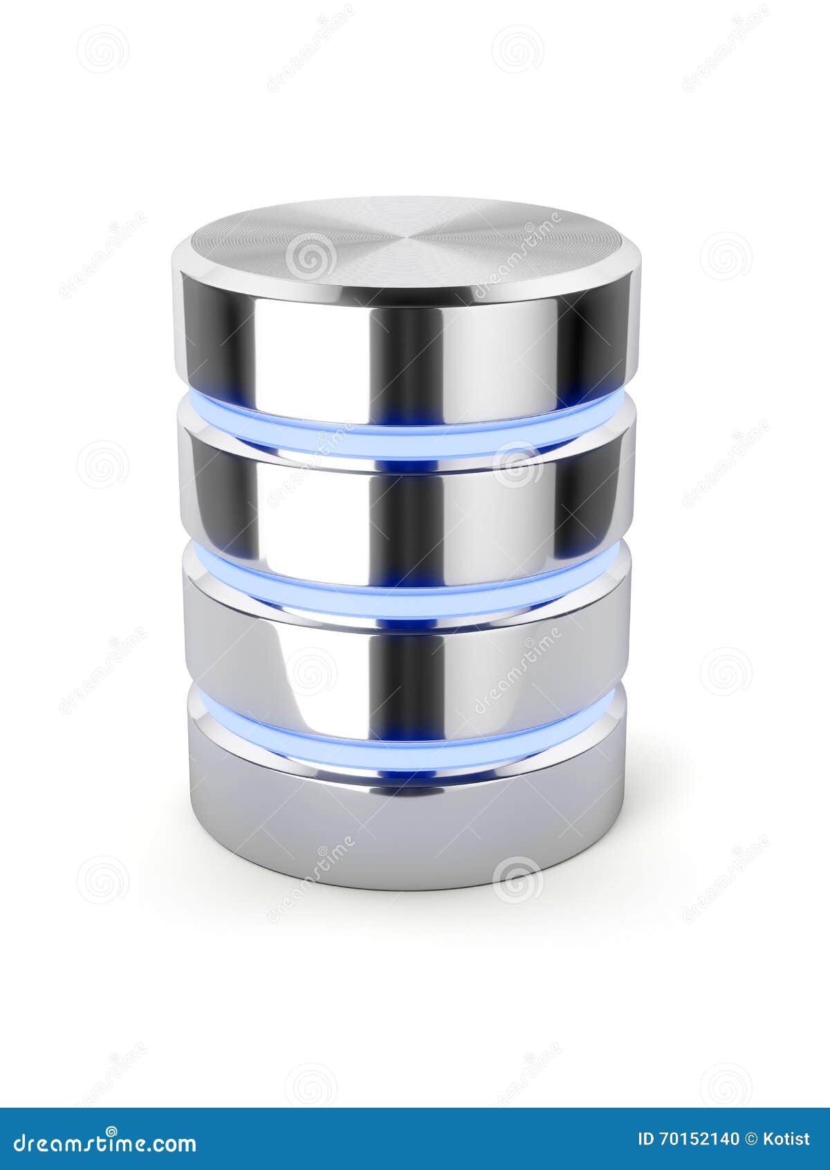 Chrome Hard Disk Drive, Metal Data Storage, Light Stripes Databa Stock ...