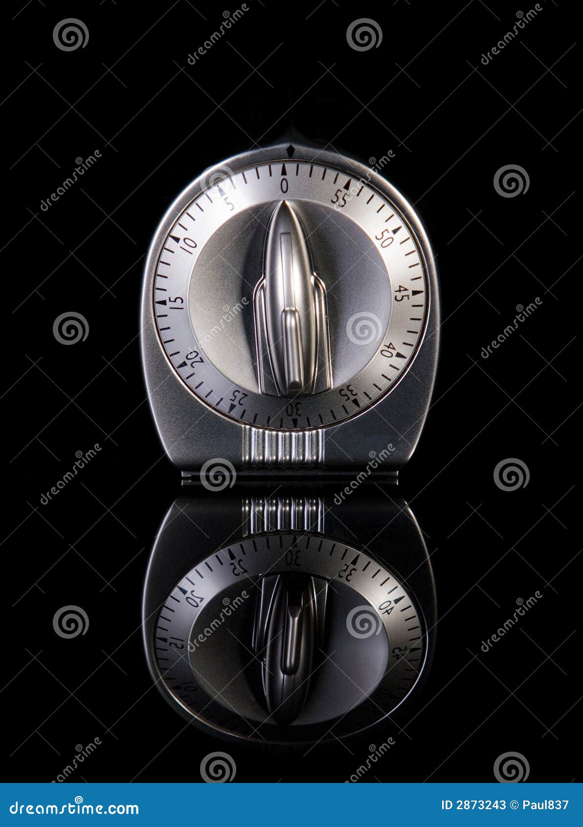 Chrome Kitchen Timer stock image. Image of cook, measure - 2873243