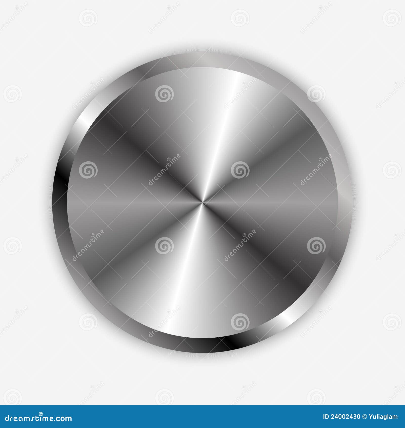 Chrome knob stock vector. Illustration of metal, equipment - 24002430