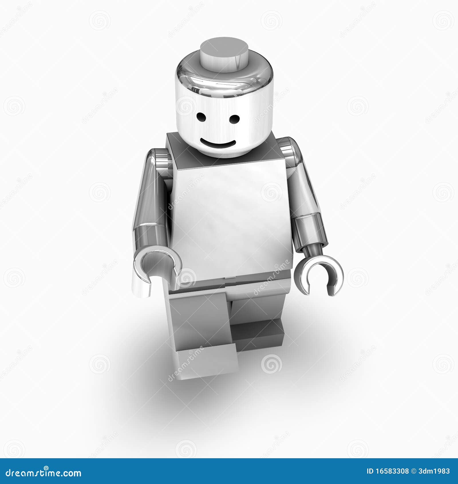 Chrome lego man editorial stock photo. Illustration of funny - 16583308