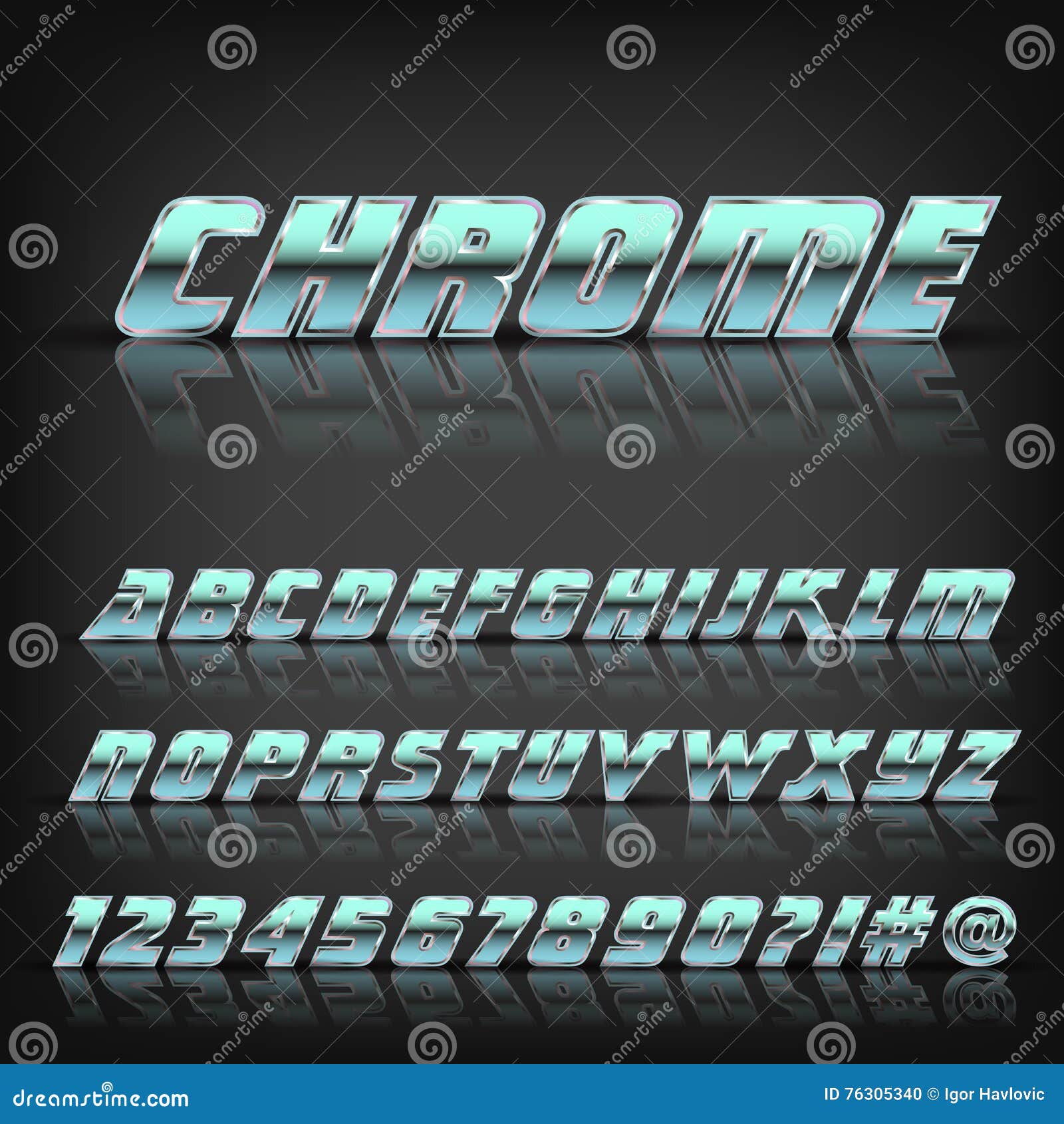 Shadow Font And Round Alphabet Vector, Letter Typeface And Number ...