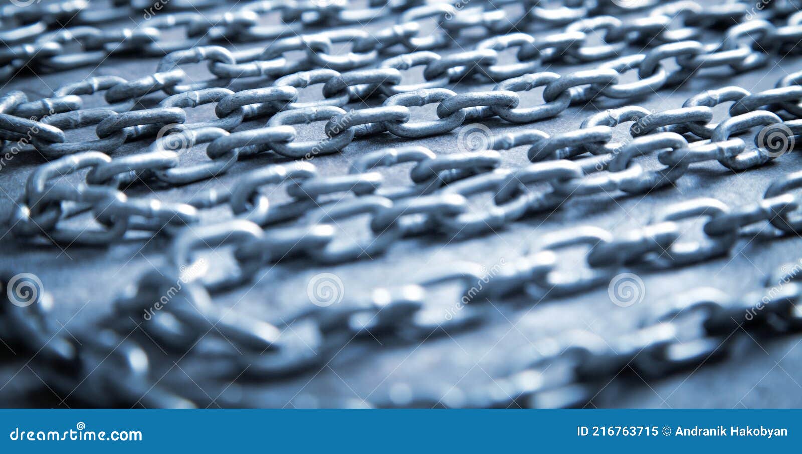 Chrome Metal Chain. Heavy Steel Stock Image - Image of protection, safe ...