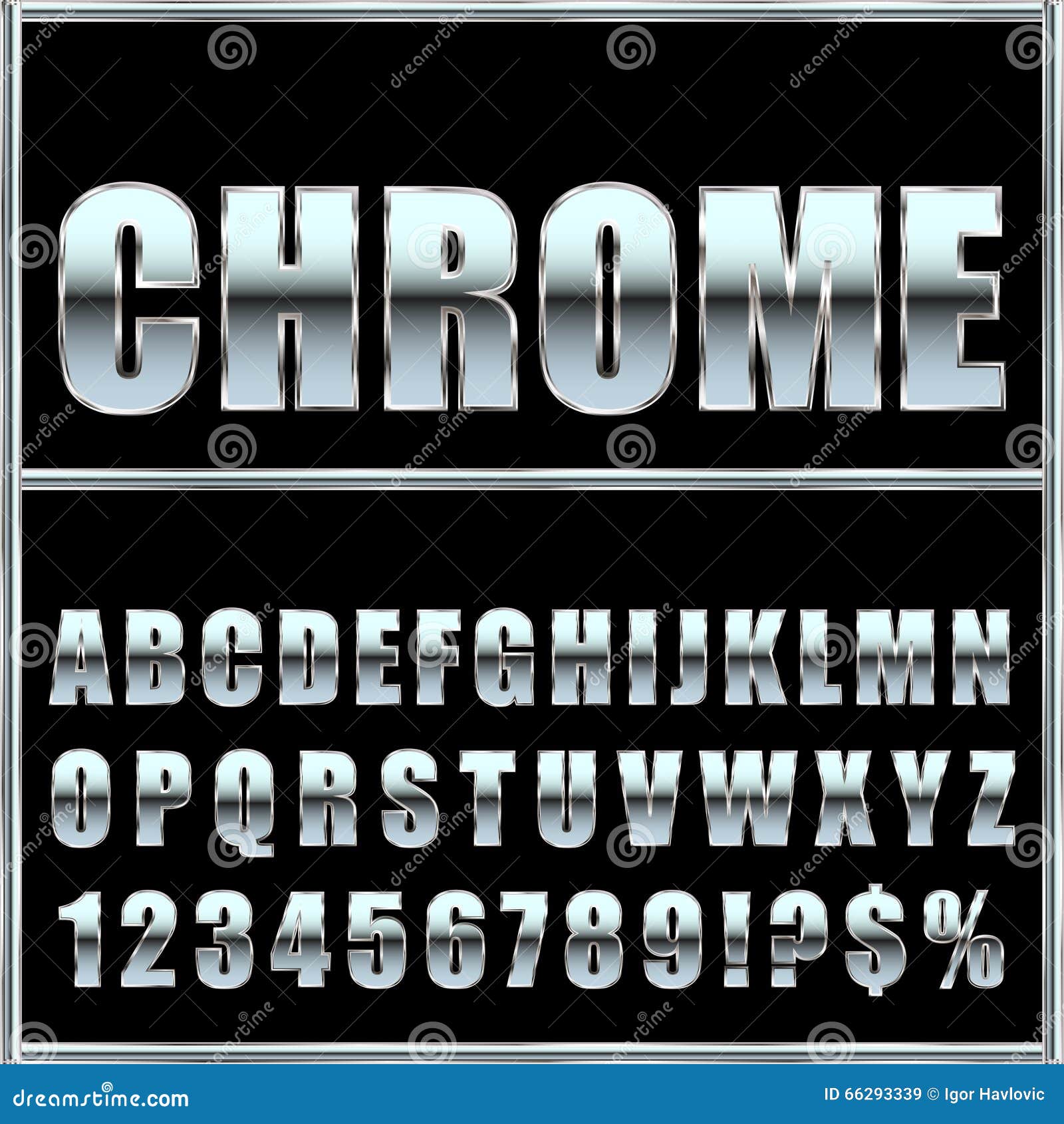 Chrome Metal Font and Symbols for Design. Stock Vector - Illustration ... Chrome Metal Font and Symbols for Design. Stock Vector - Illustration ...