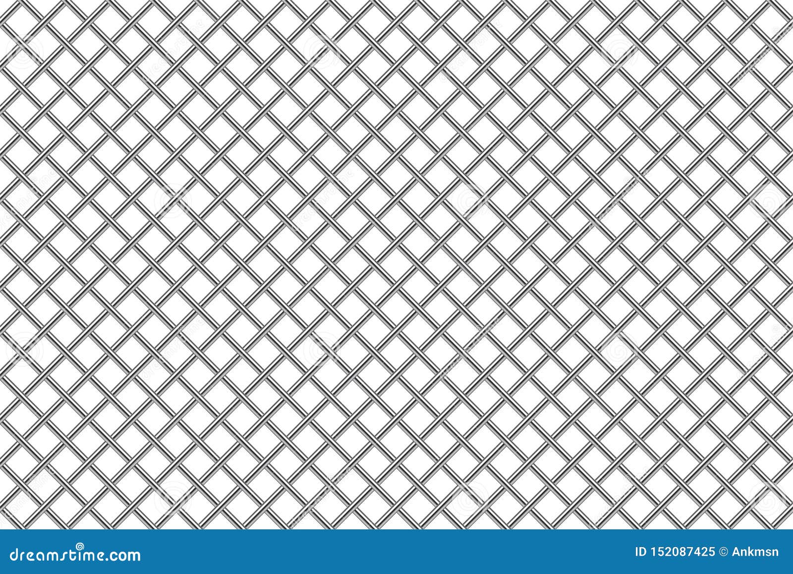 Chrome Metal Grill Shiny Mesh Seamless Texture Stock Vector ...