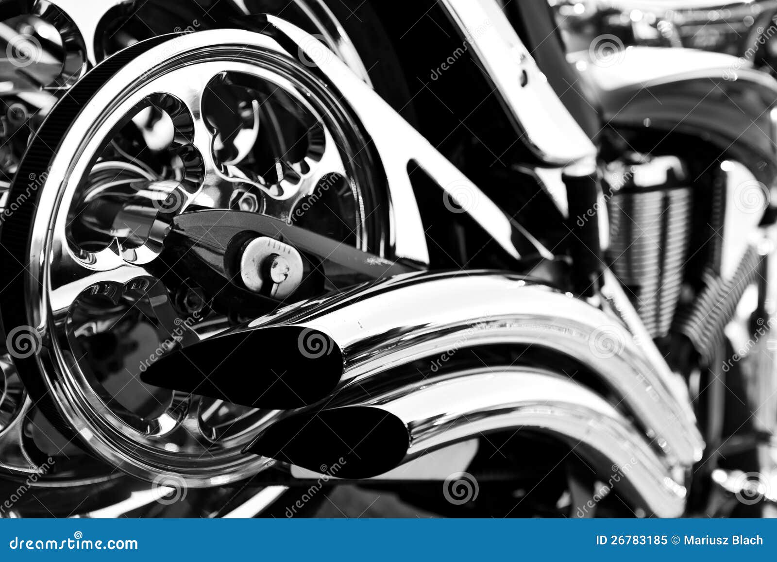 Chrome motorcycle stock image. Image of motorist, iron - 26783185
