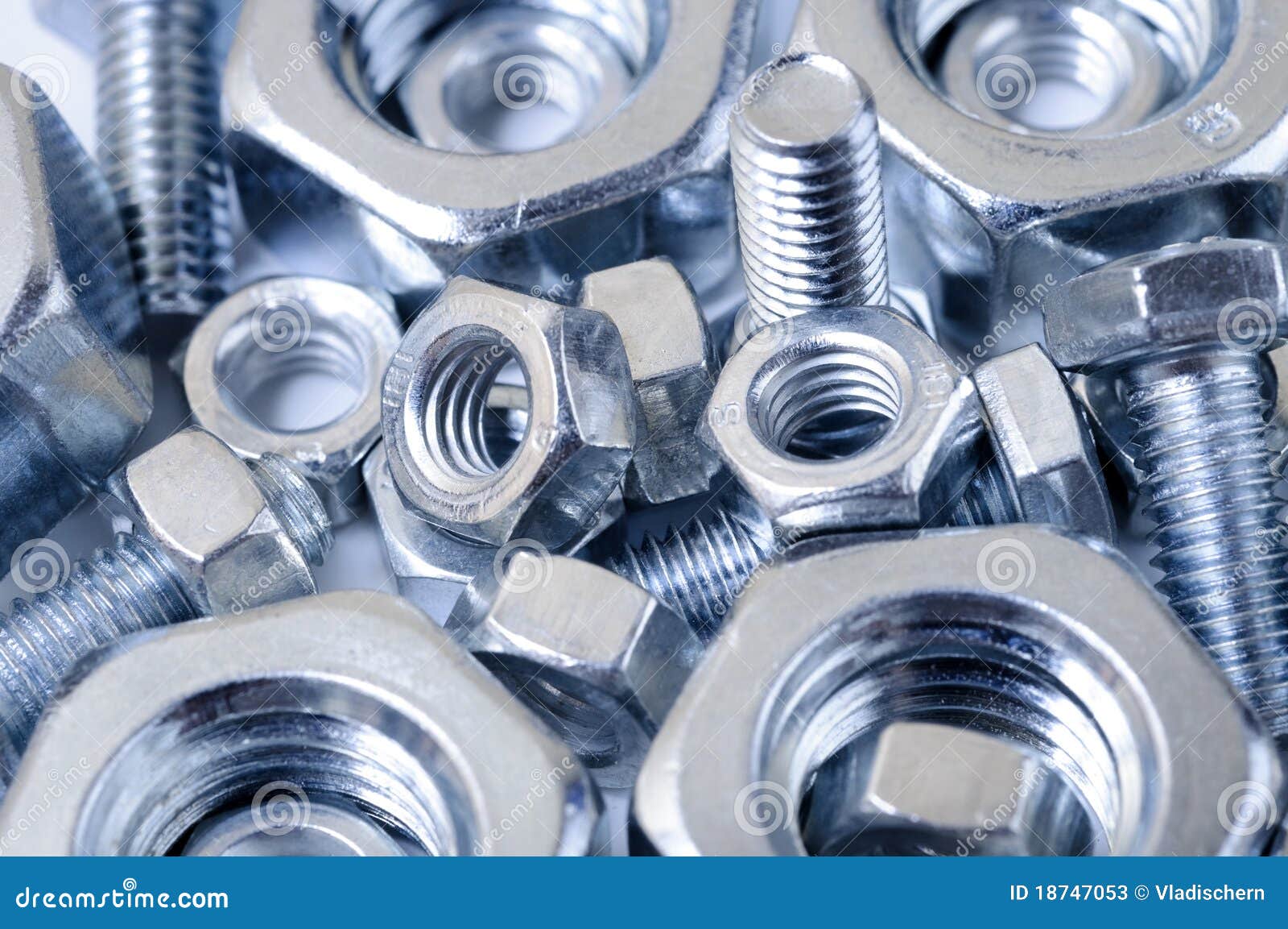Chrome Nuts And Bolts Stock Photos - Image: 18747053