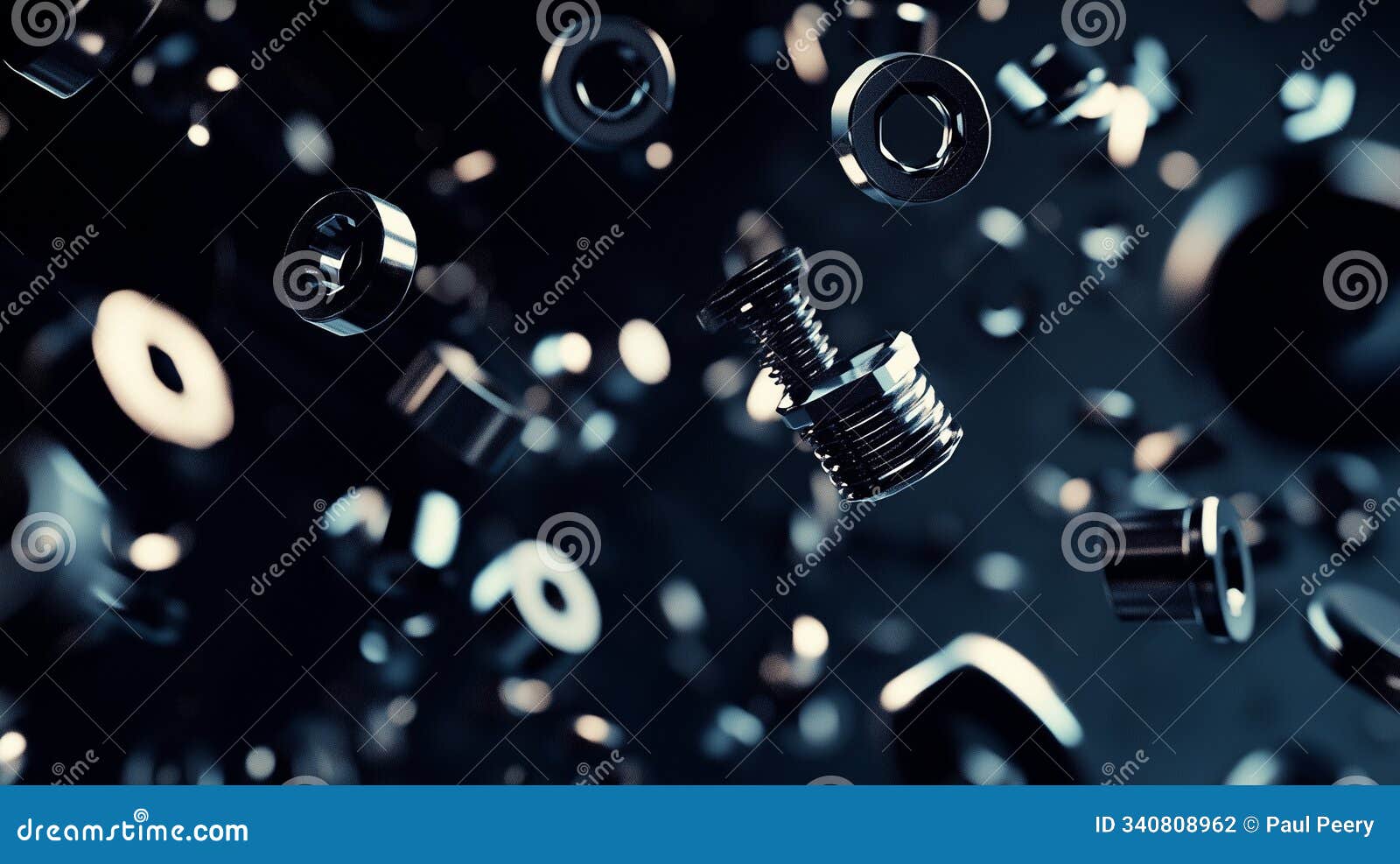 Chrome Nuts and Bolts Industrial Fasteners Mechanical Components ...