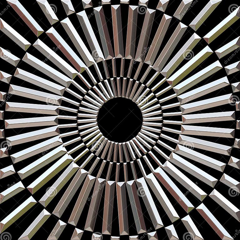 Chrome Pattern Illustration Stock Illustration - Illustration of object ...