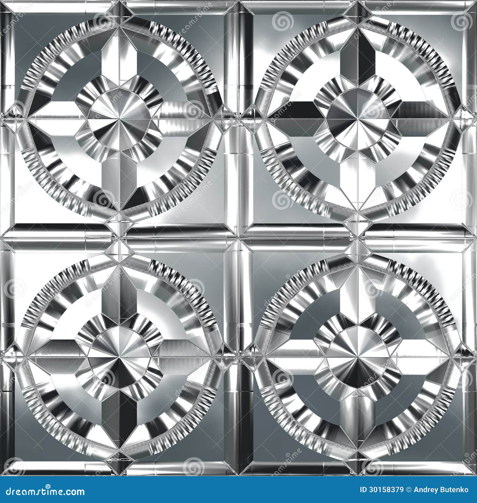 Chrome pattern stock illustration. Illustration of element - 30158379