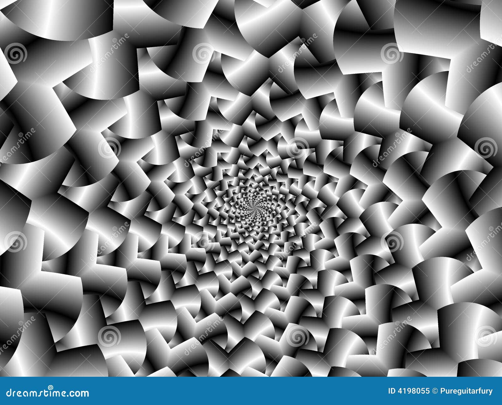 Chrome Pipe Spiral stock illustration. Illustration of optical - 4198055